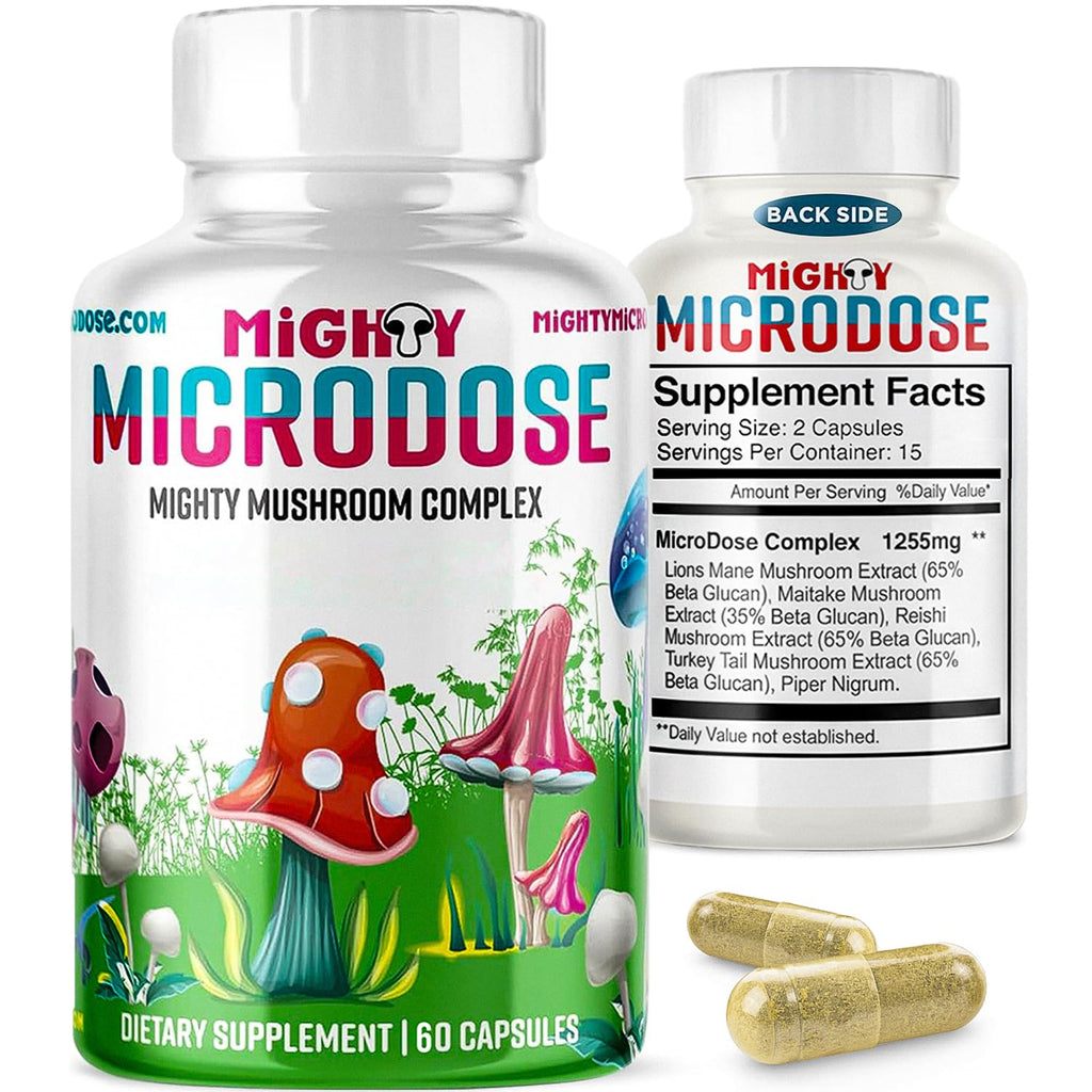 plant-based mushroom supplement capsules