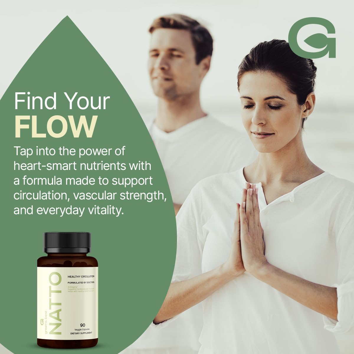 Plant-based nattokinase for vitality