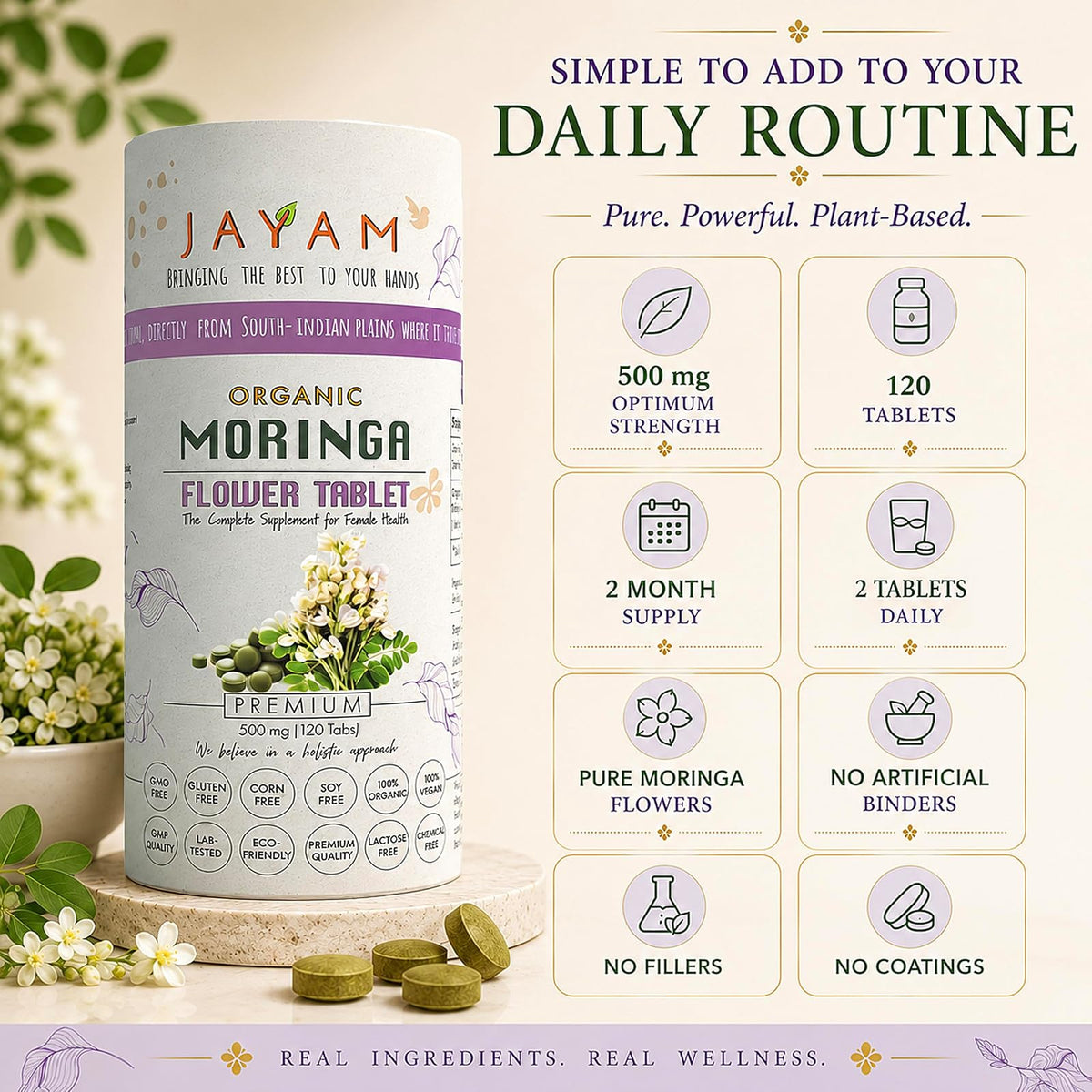 plant-based nutrition with moringa
