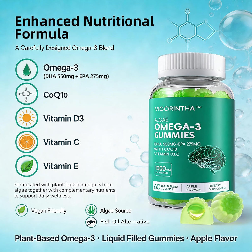 Plant-based omega 3 for daily wellness