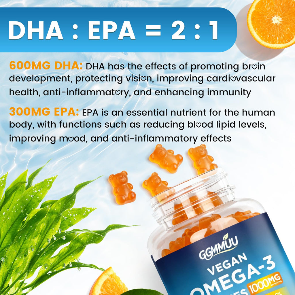 Plant-based Omega 3 gummies for vegans
