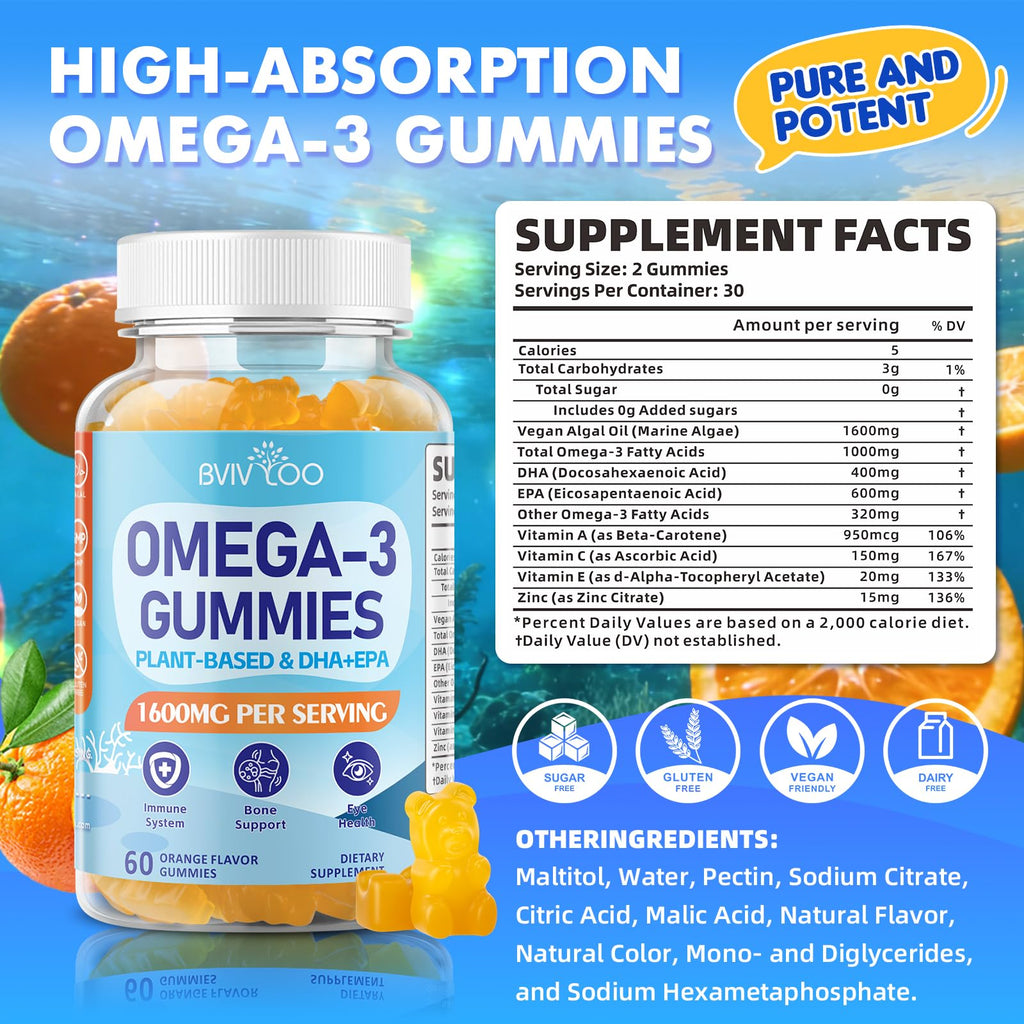 Plant-based omega-3 supplement for wellness