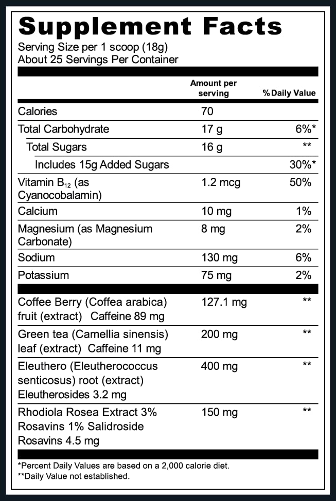 plant-based pre-workout supplement