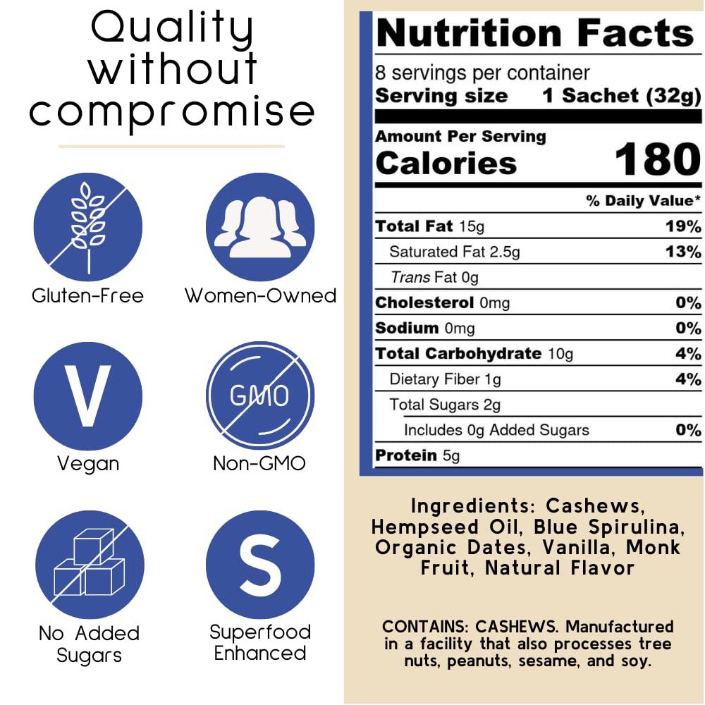 plant-based protein cashew spread