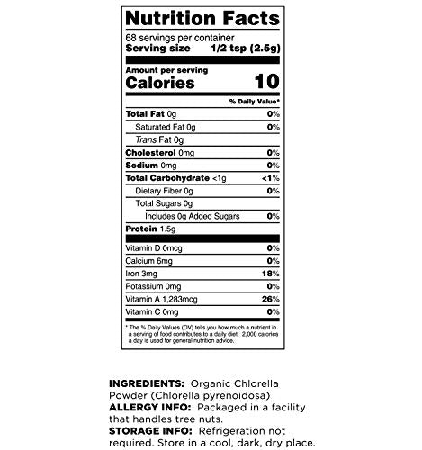 plant-based protein chlorella powder