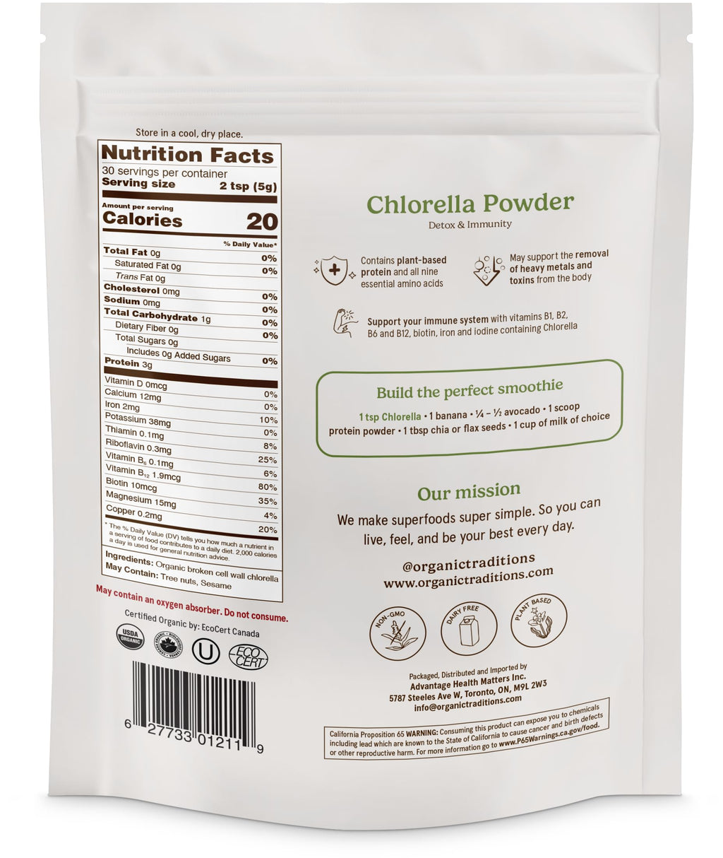 plant-based protein chlorella supplement
