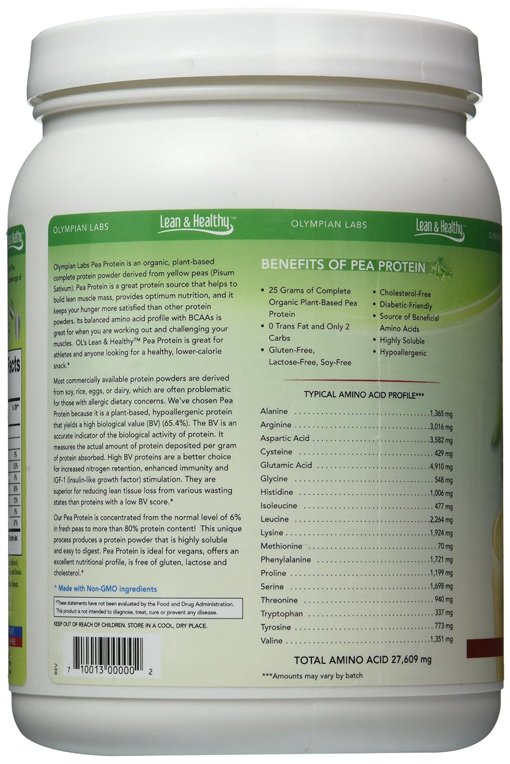 Plant-based protein powder for smoothies