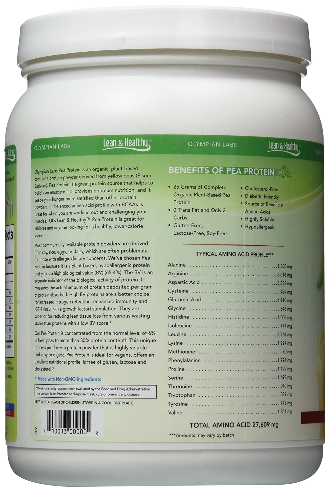 Plant-based protein powder for smoothies