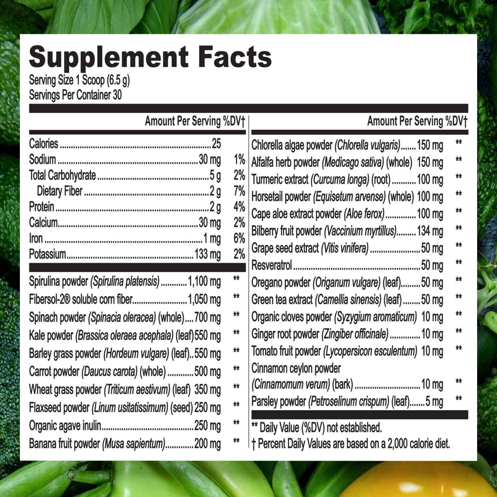 plant-based protein spirulina blend