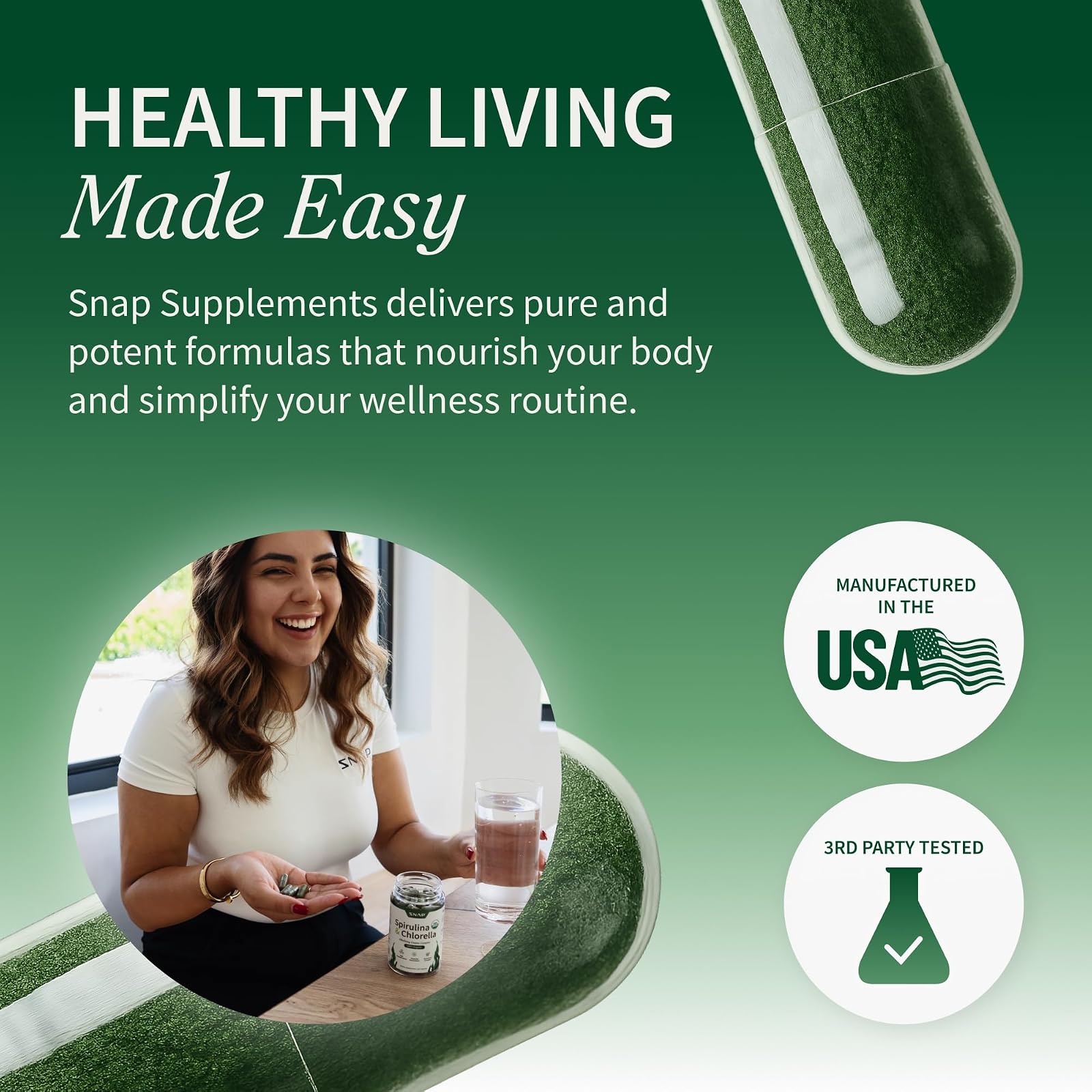 plant-based protein spirulina & chlorella