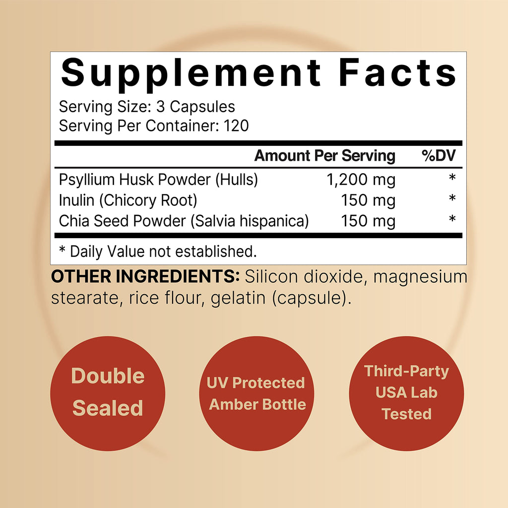 plant-based psyllium fiber supplement