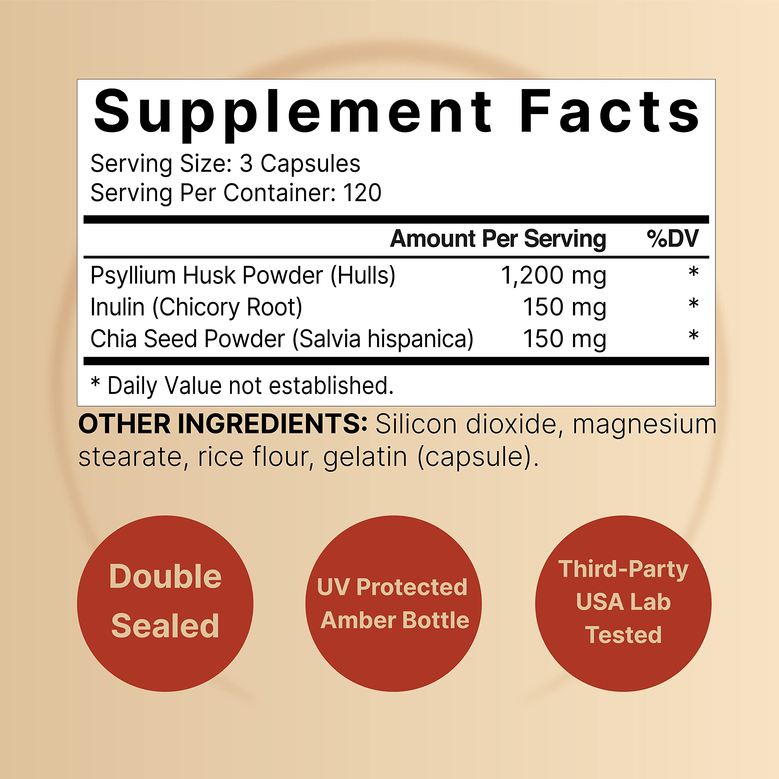 plant-based psyllium fiber supplement