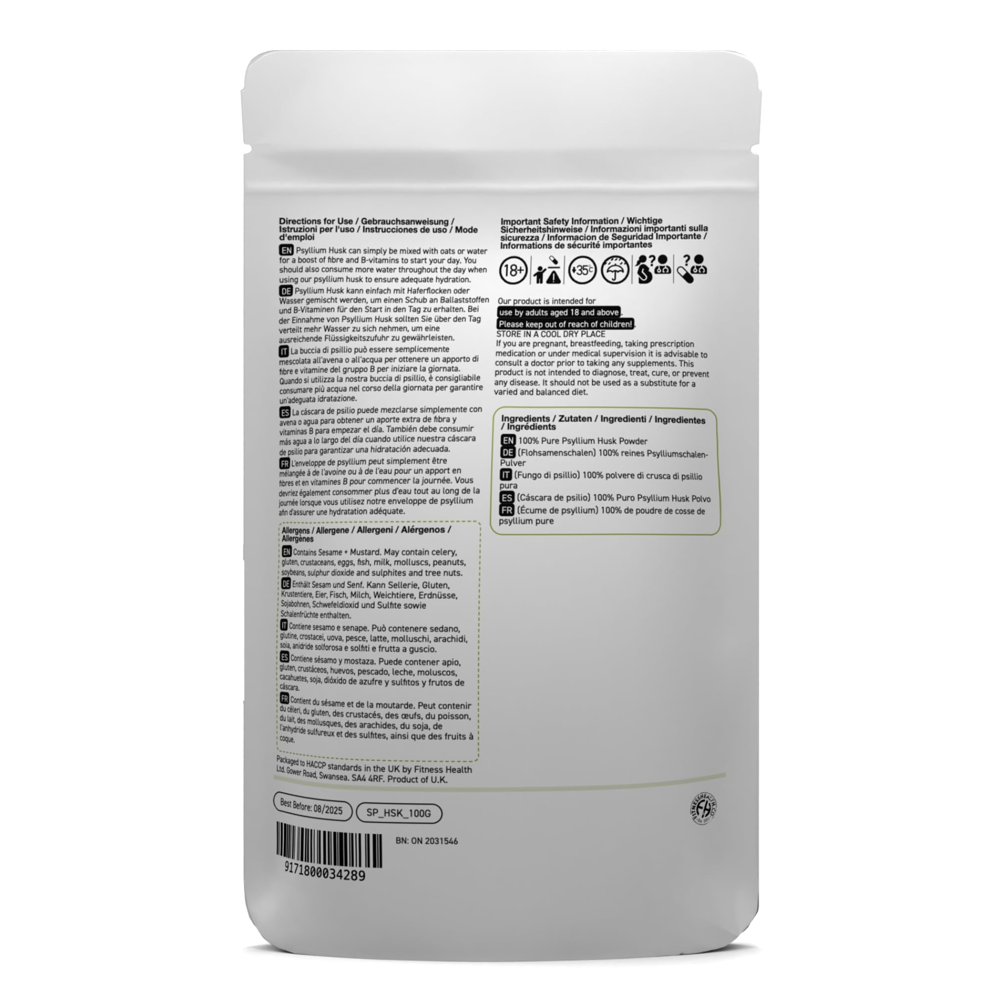 plant-based psyllium for dietary needs