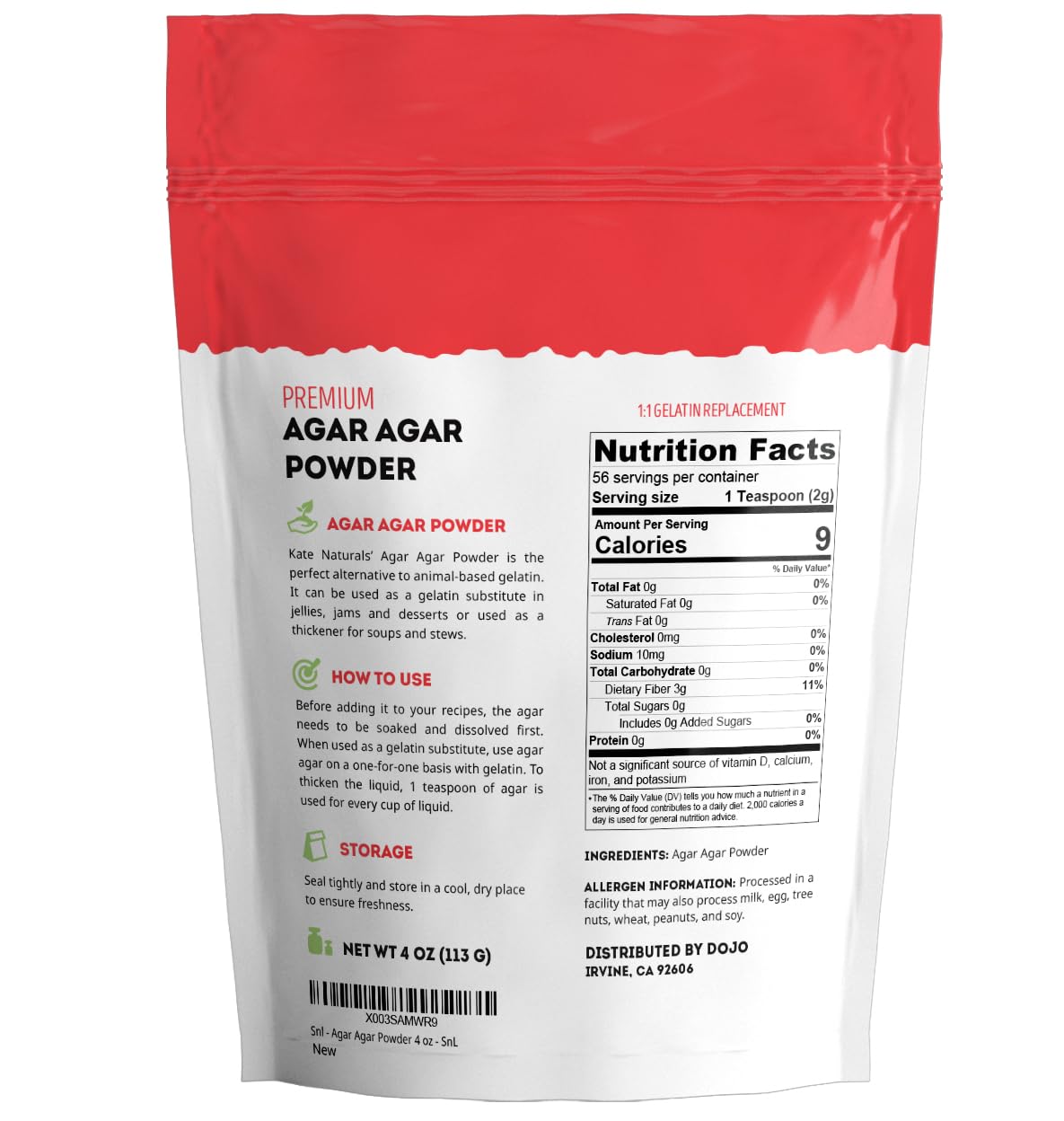 plant-based pudding and gelatin option