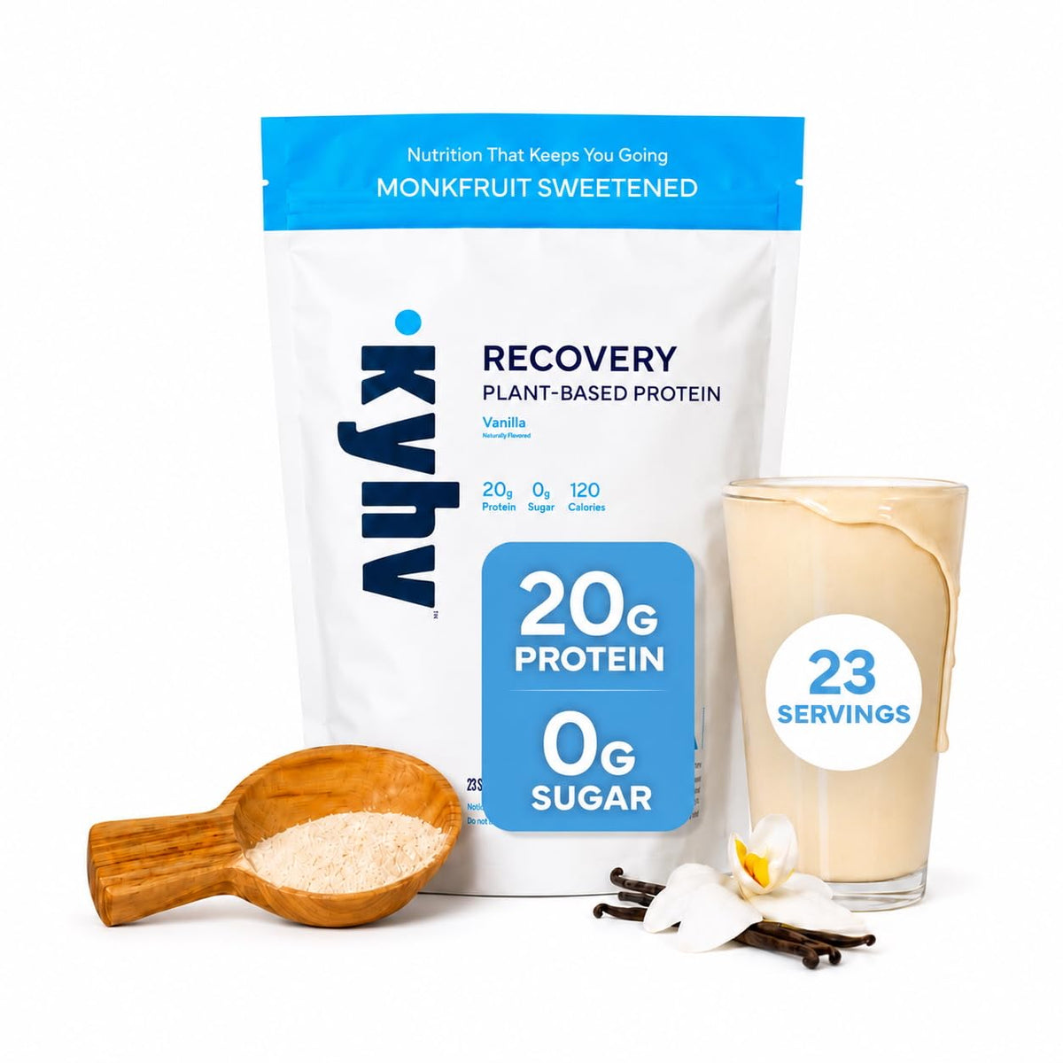 plant based recovery protein powder vanilla