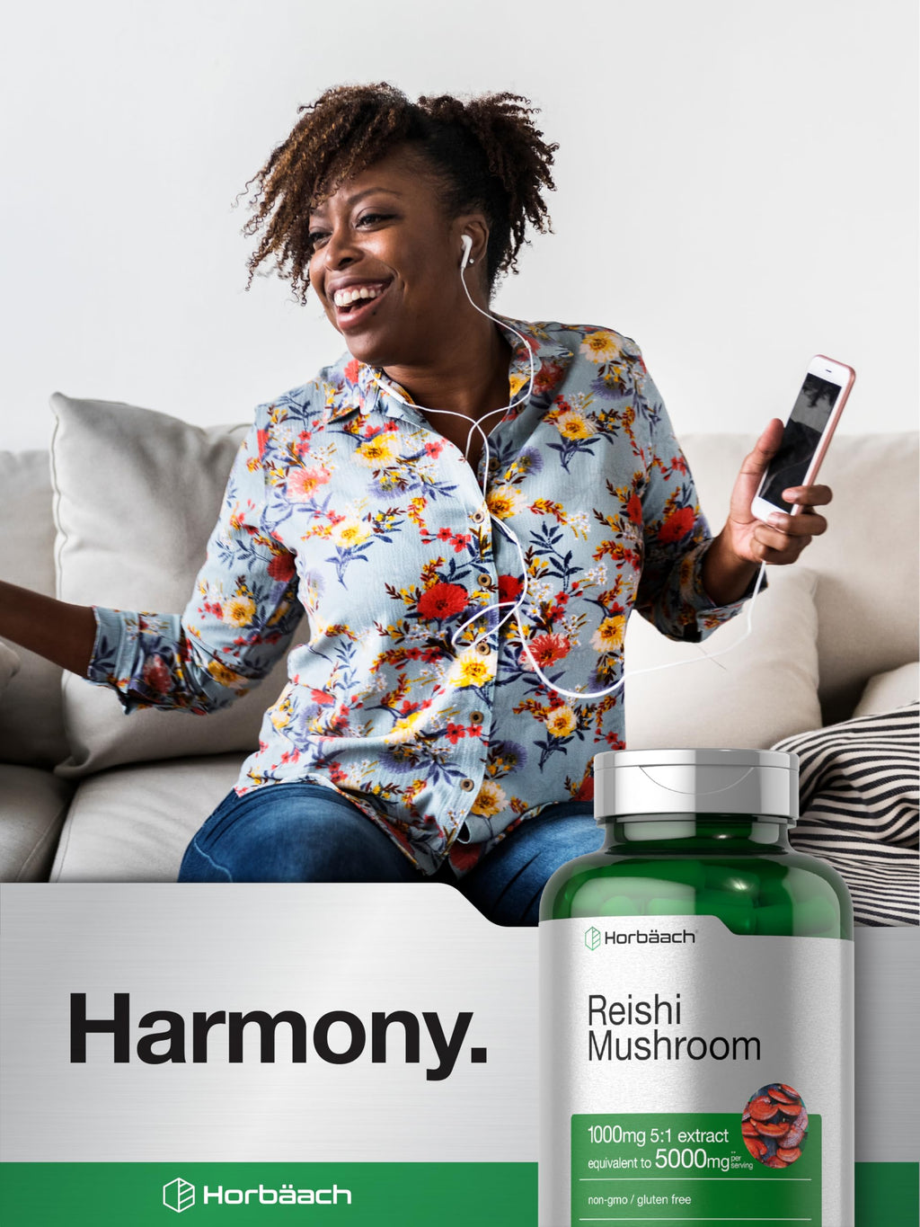 Plant-based Reishi mushroom capsules