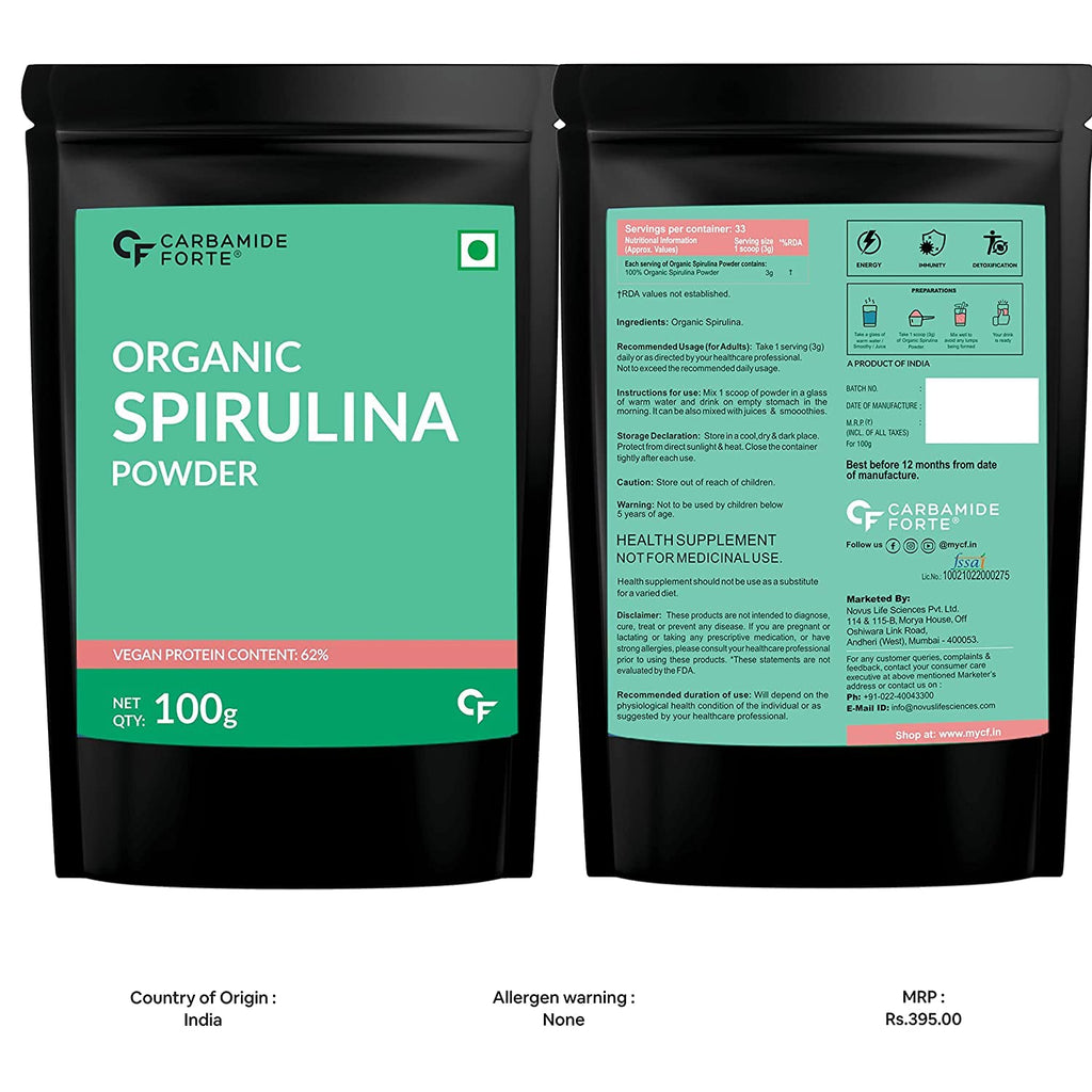 plant-based spirulina protein supplement