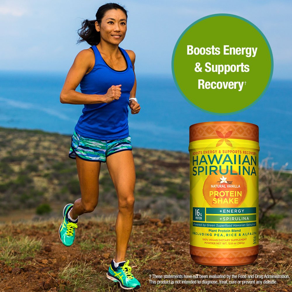 plant-based spirulina recovery shake