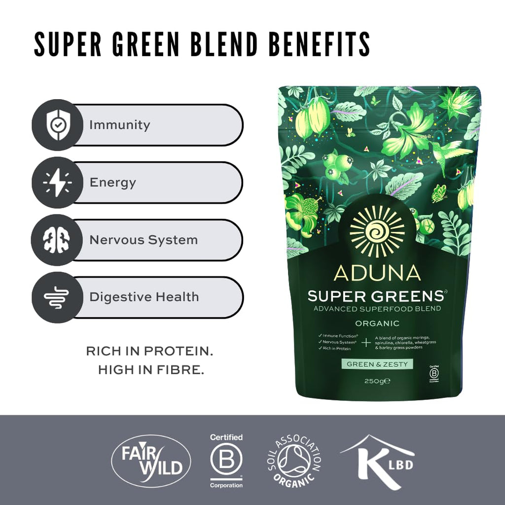 plant-based super greens blend supplement