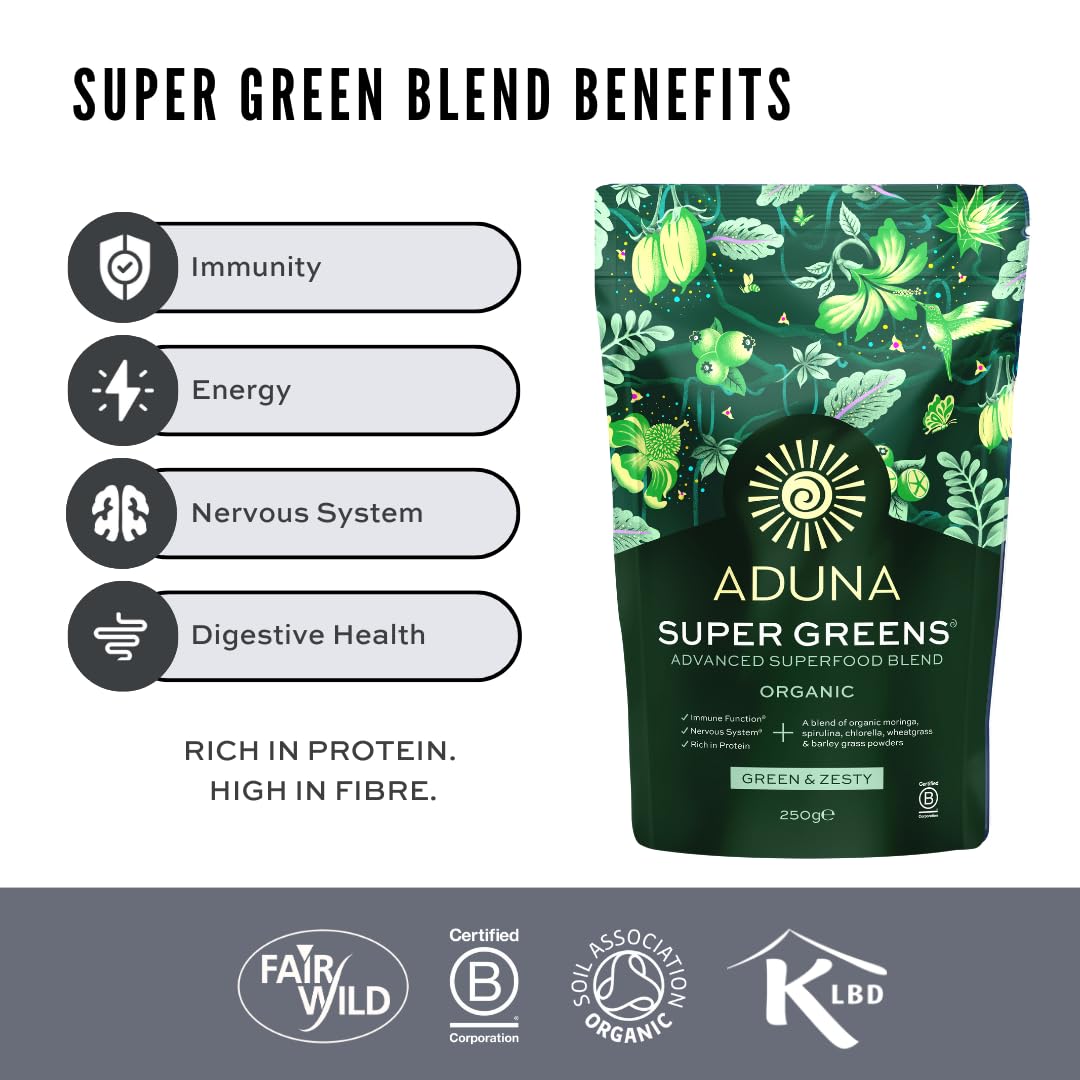 plant-based super greens blend supplement