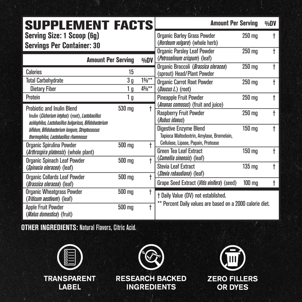 plant-based superfood powder for health