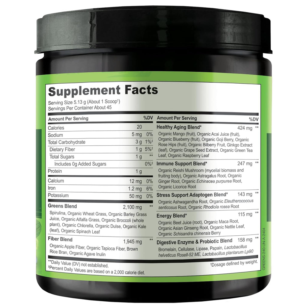 plant-based superfood powder for wellness