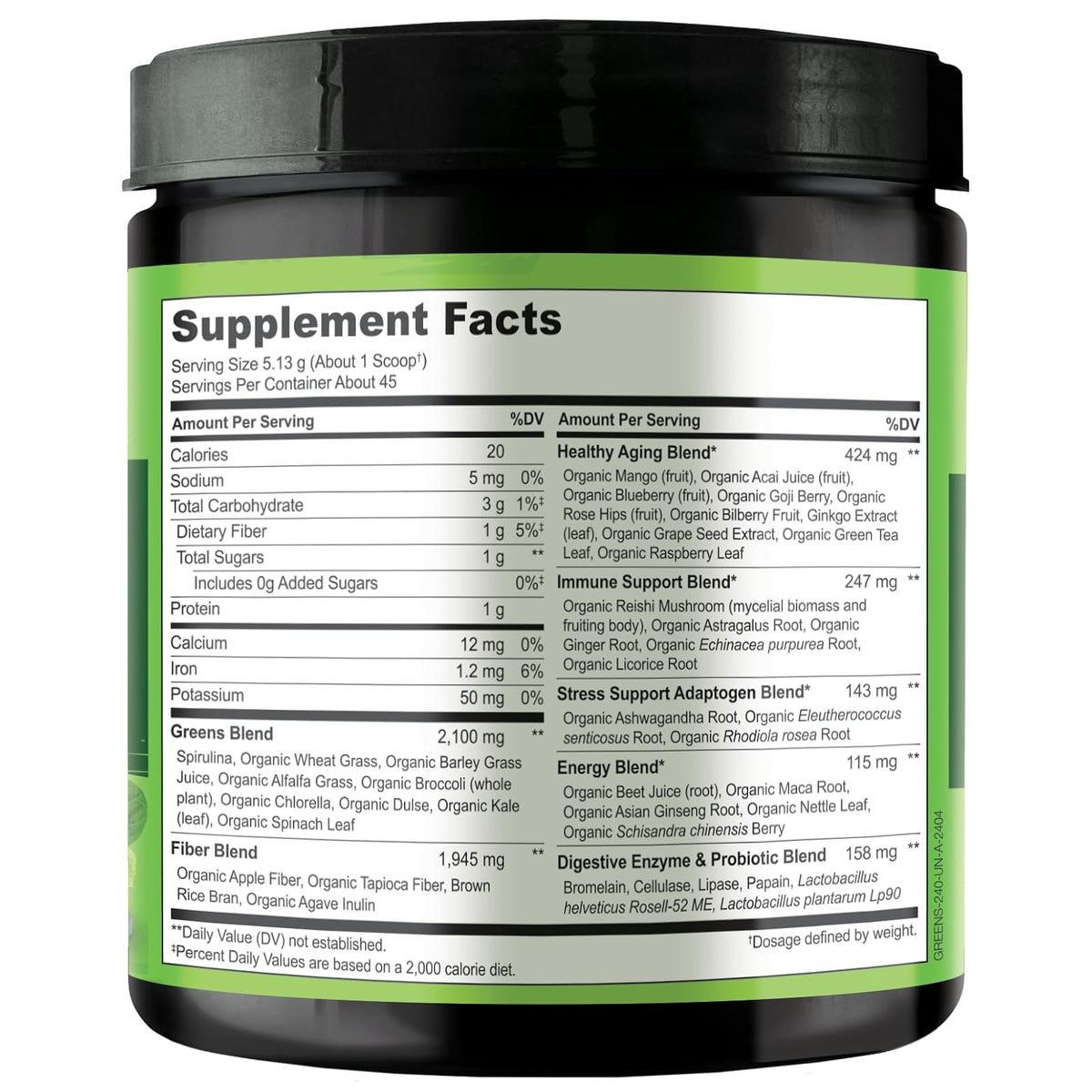 plant-based superfood powder for wellness