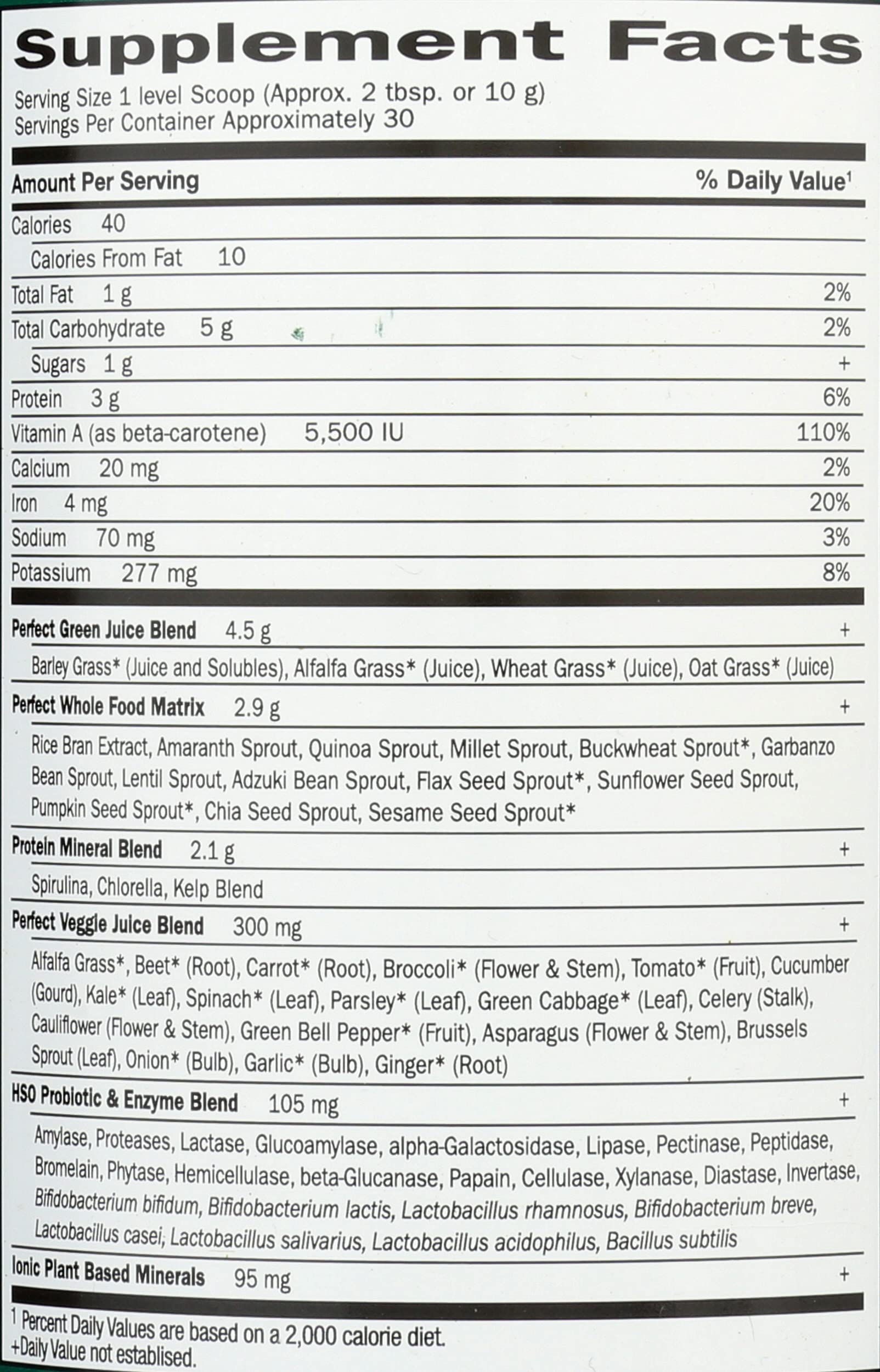plant-based superfood supplement
