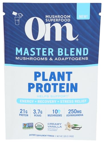 plant-based vanilla protein supplement