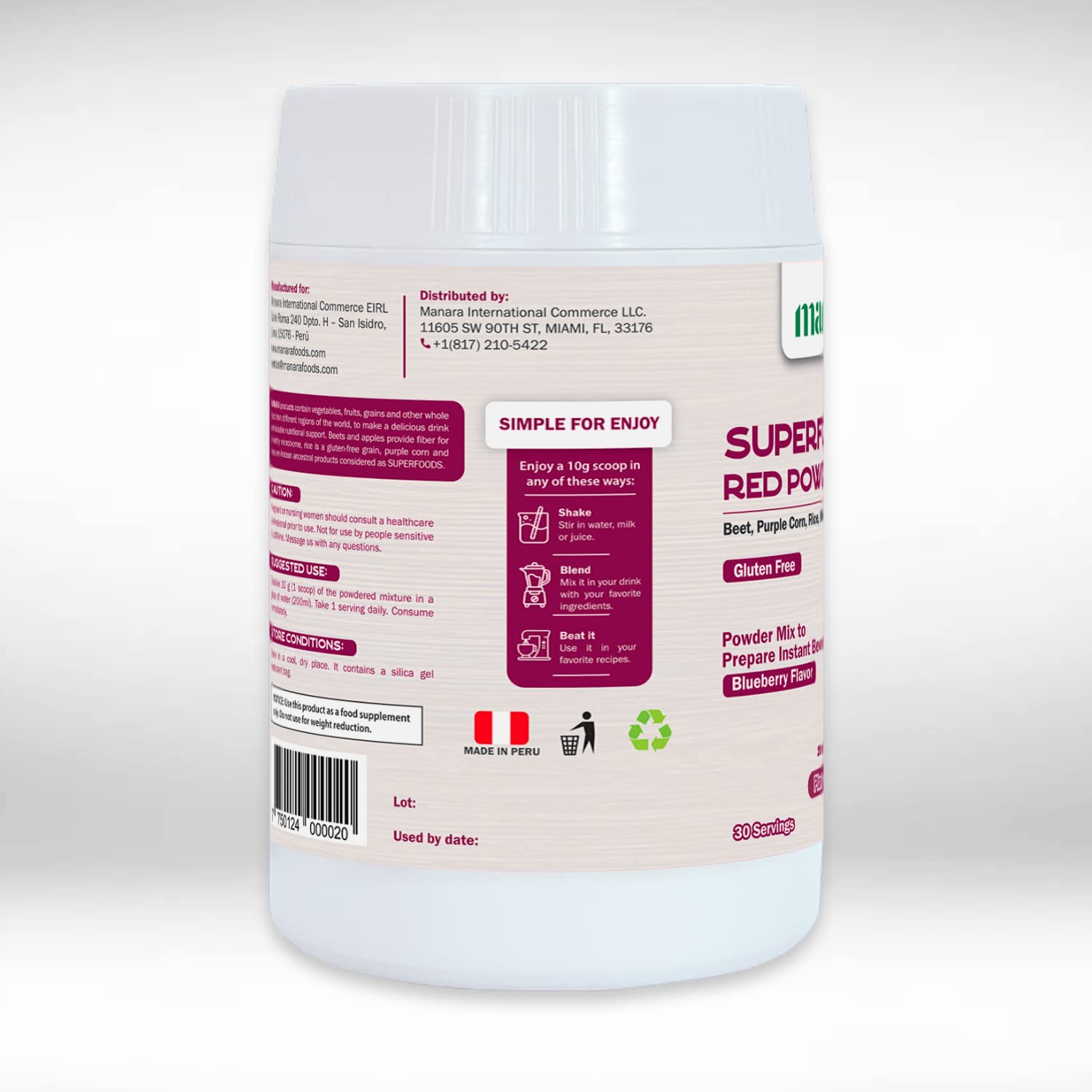 plant-based vitamin and mineral blend