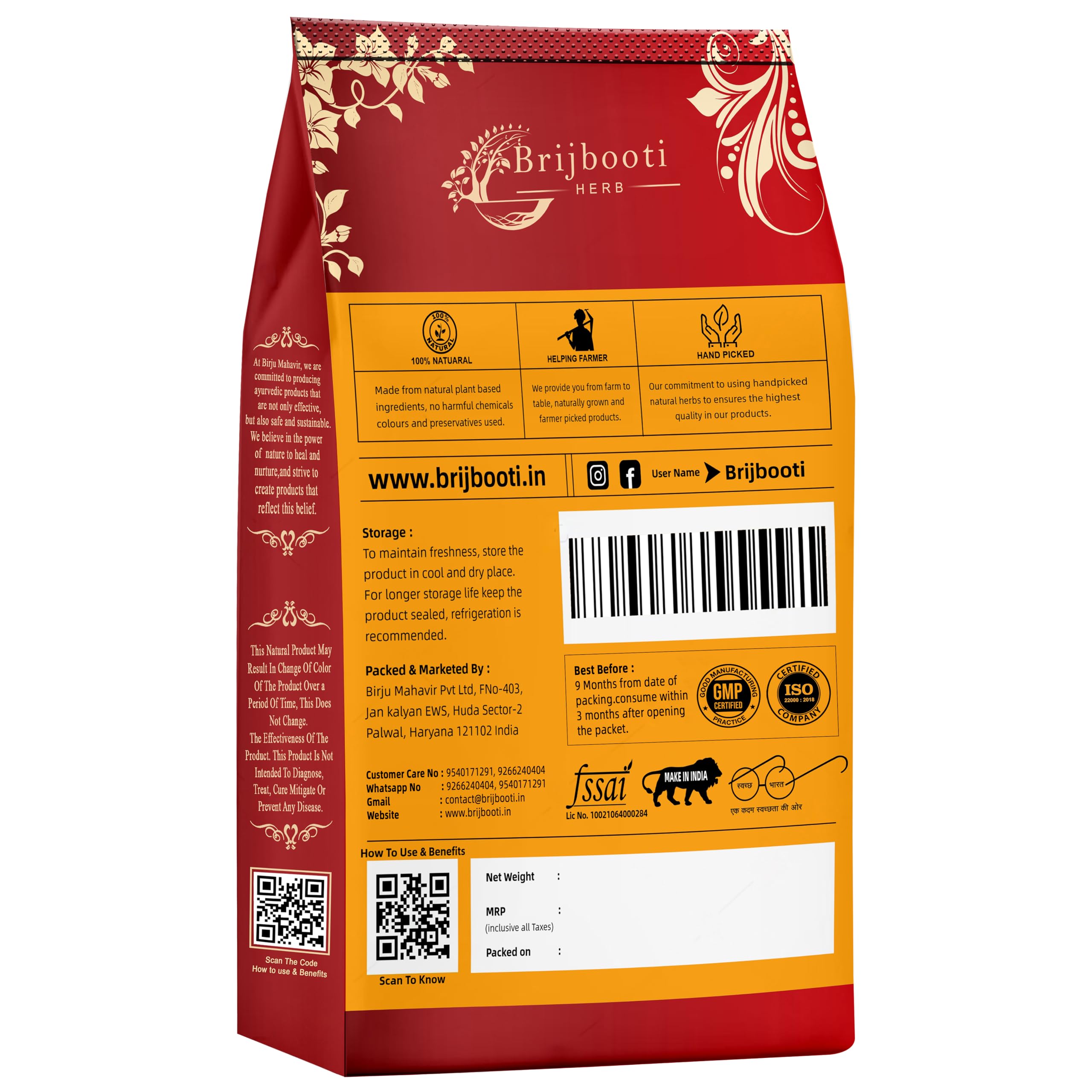plant-based vitamin and mineral blend