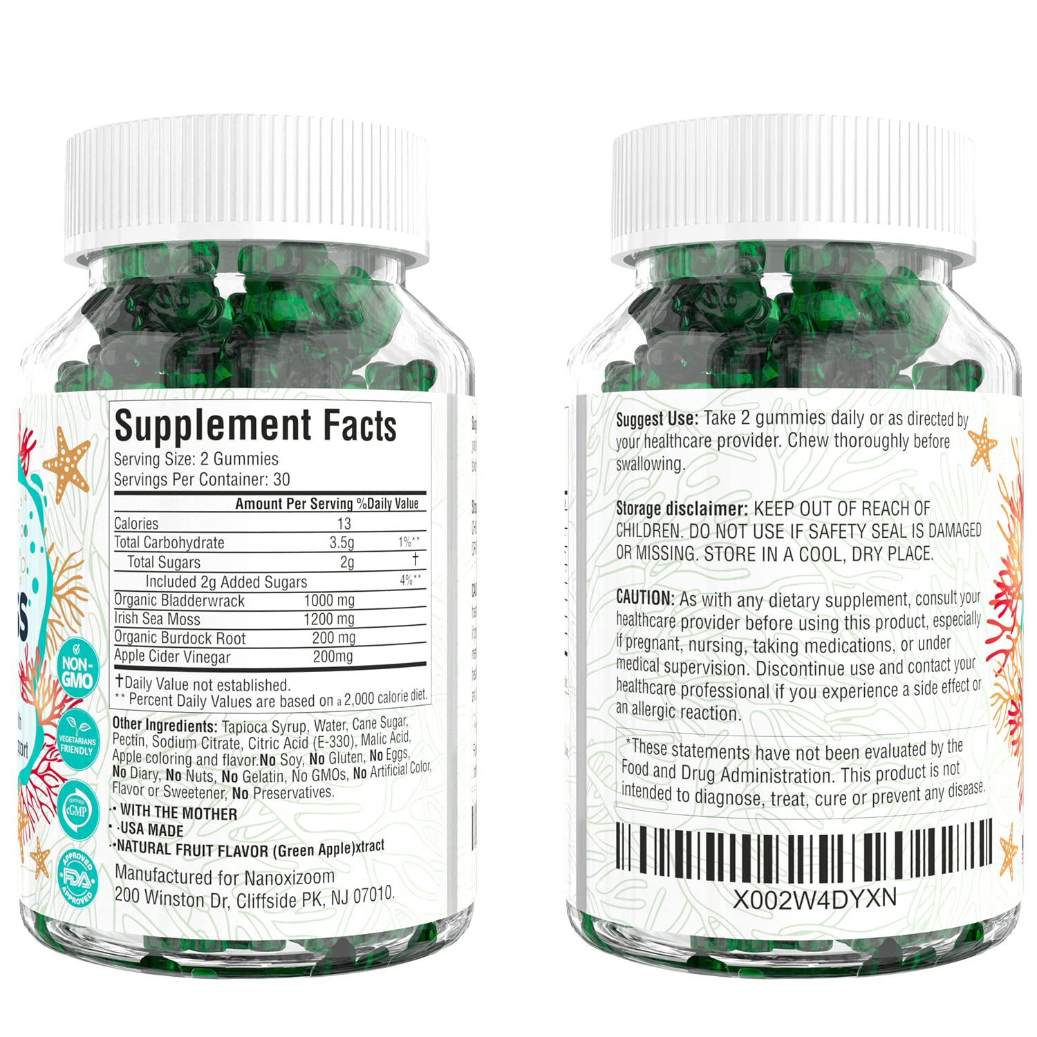 plant-based vitamin and mineral gummies