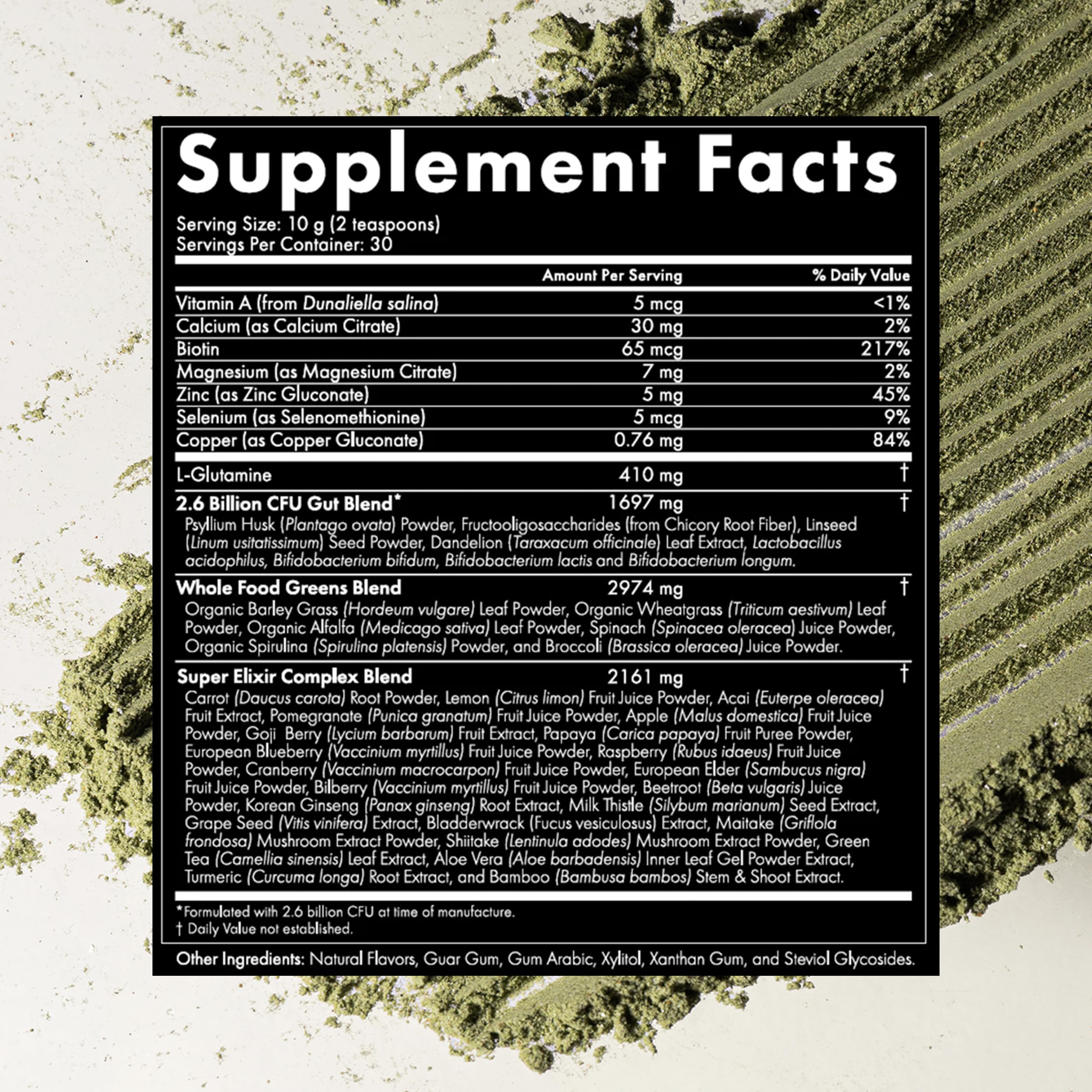 Plant-based vitamin and mineral mix