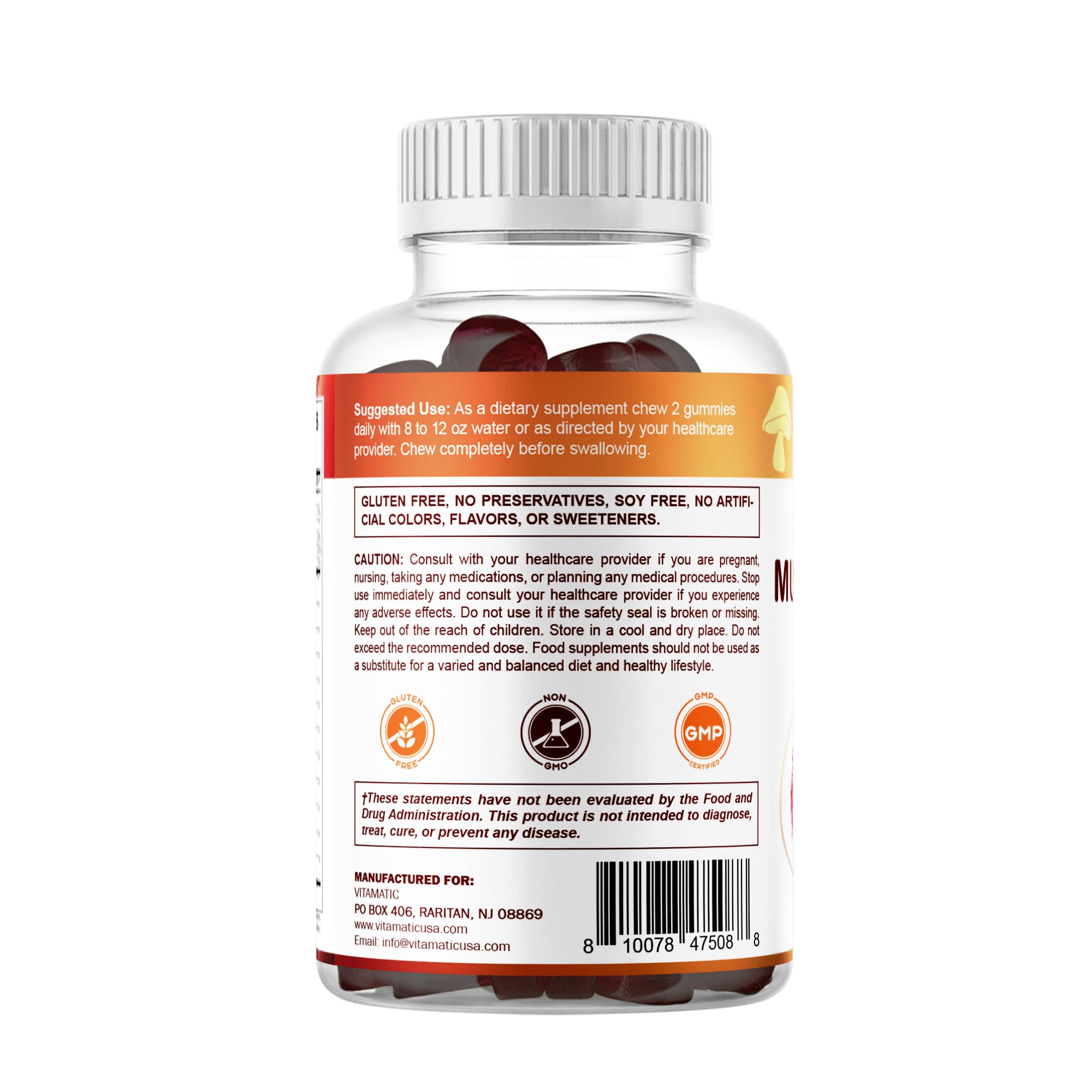 plant-based vitamins in mushroom form