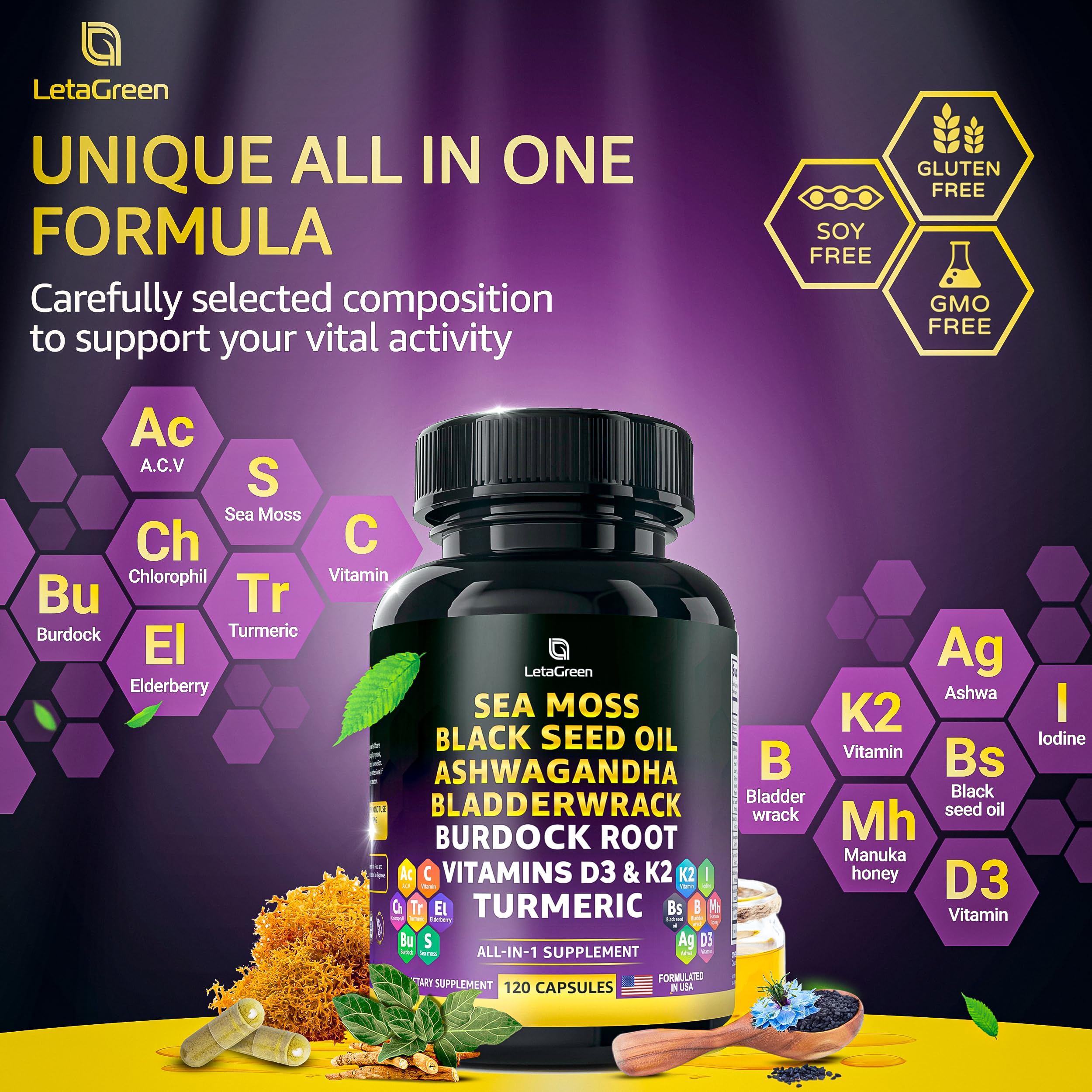plant-based wellness supplements bundle
