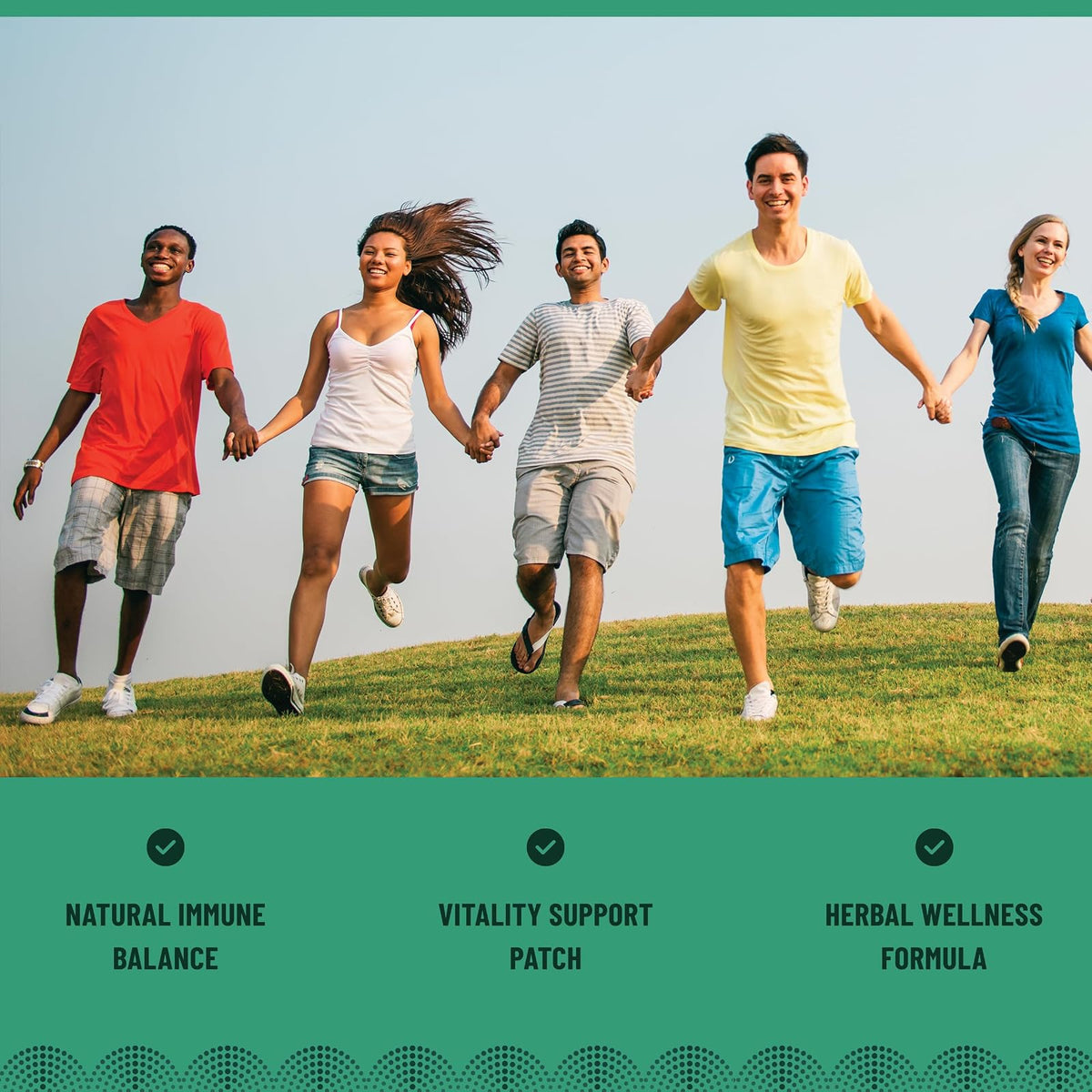 Plant extracts multivitamin patches