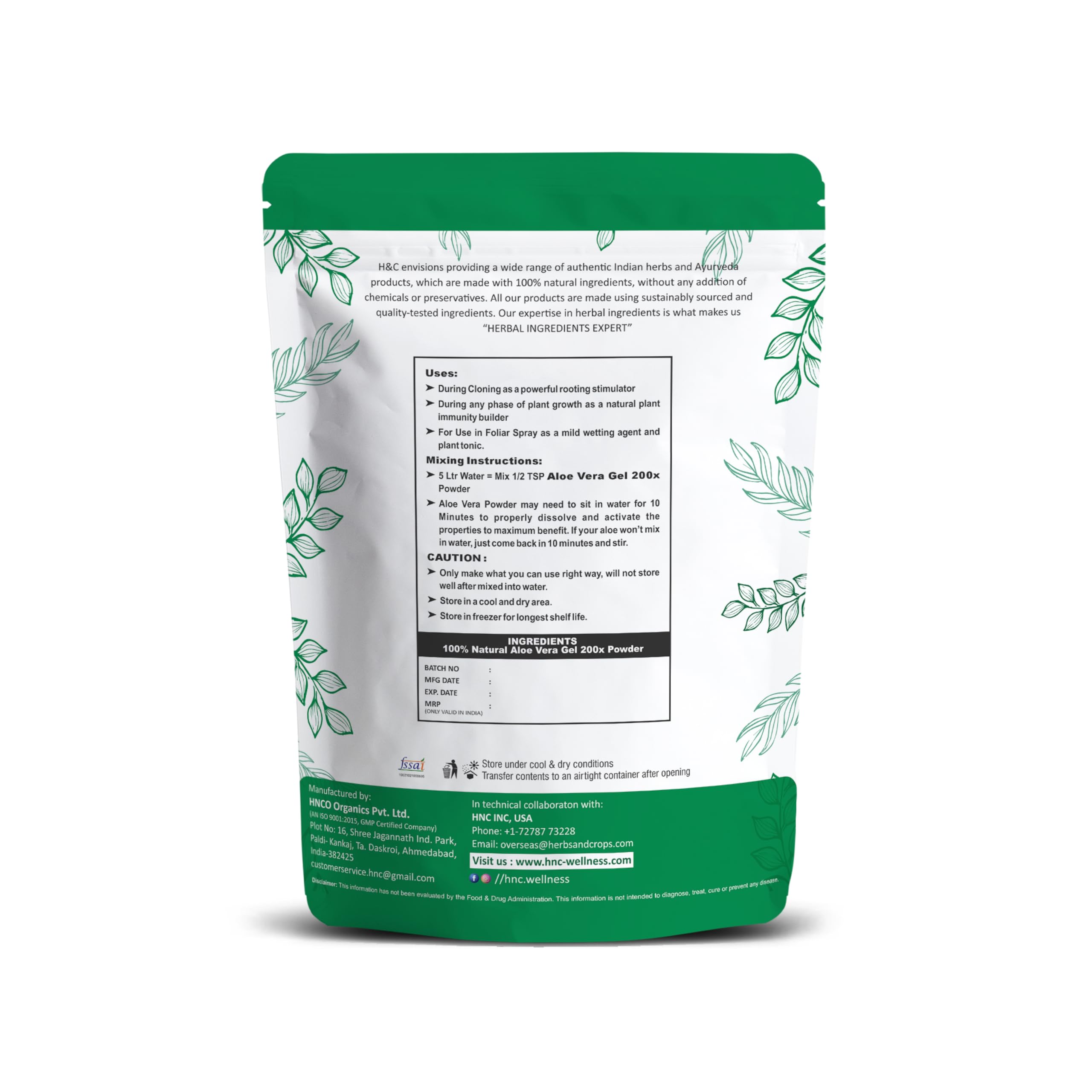 plant immunity builder with aloe vera