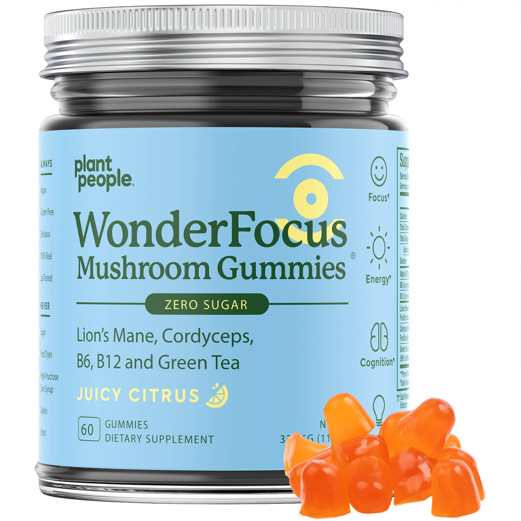 Plant People mushroom gummies for focus