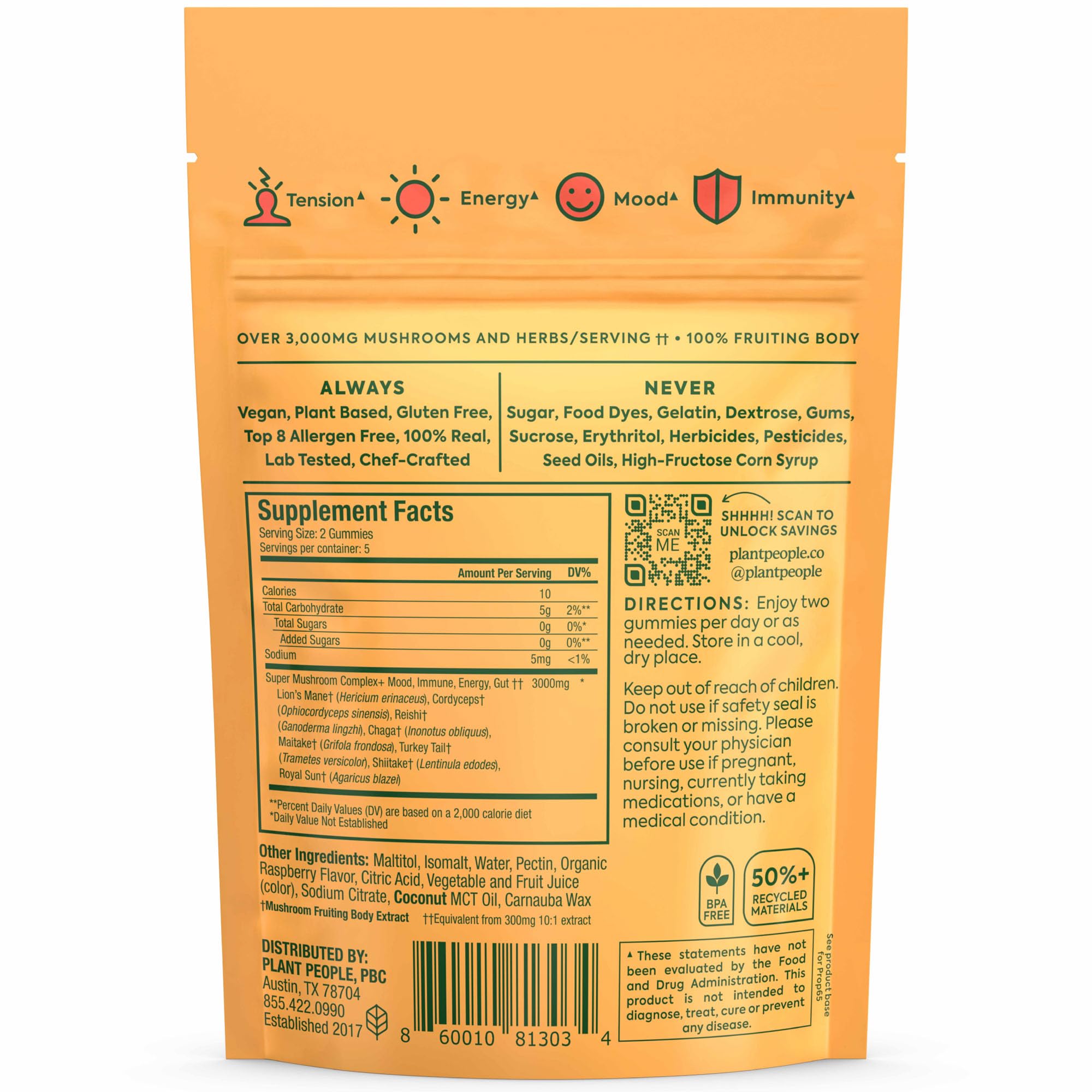 Plant People vegan health supplements