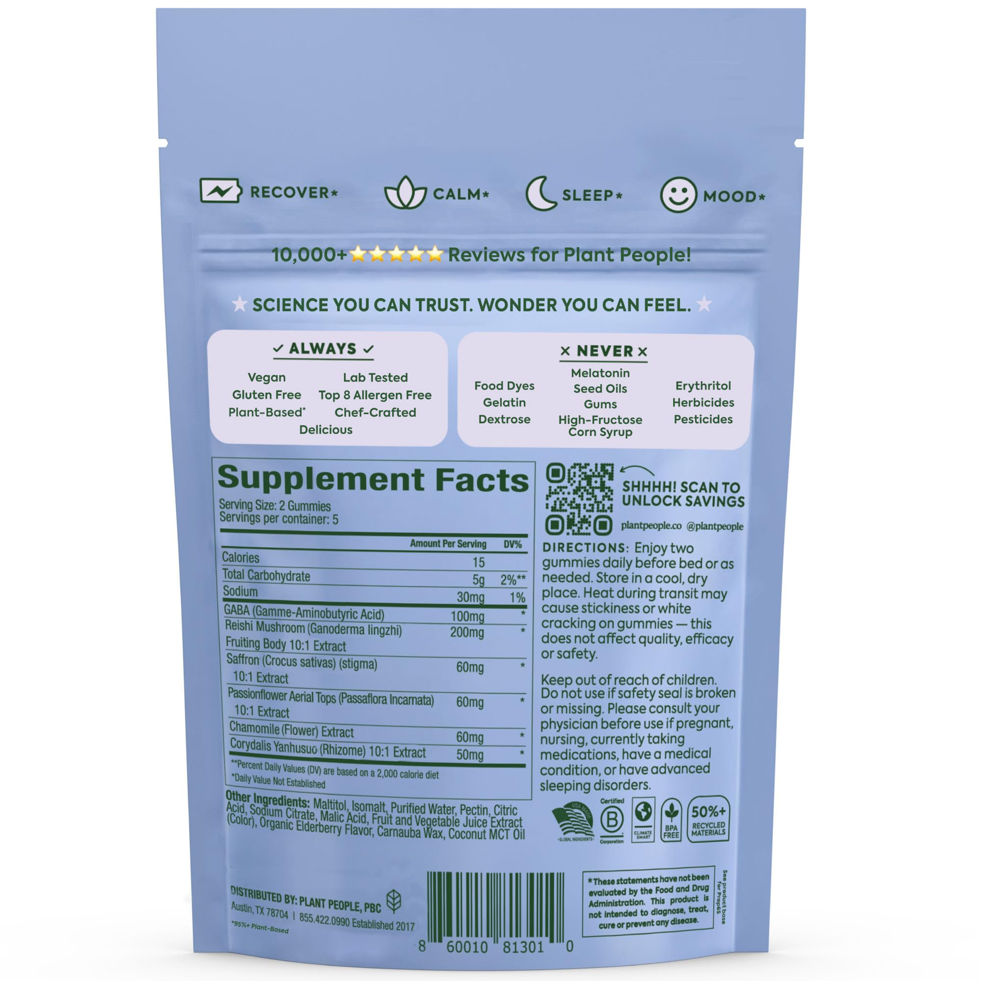 Plant People wellness mushroom blend