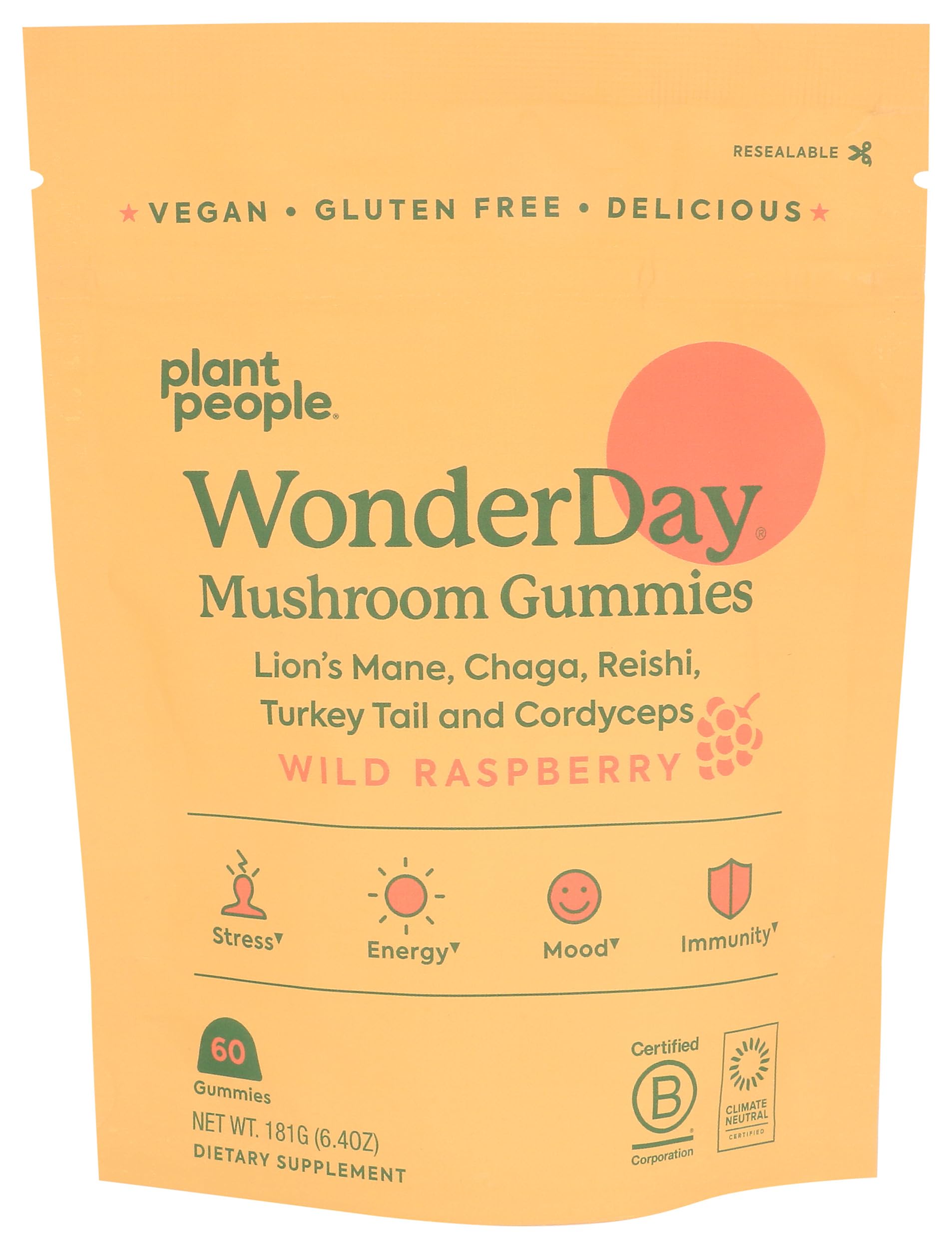 Plant People WonderDay energy gummies