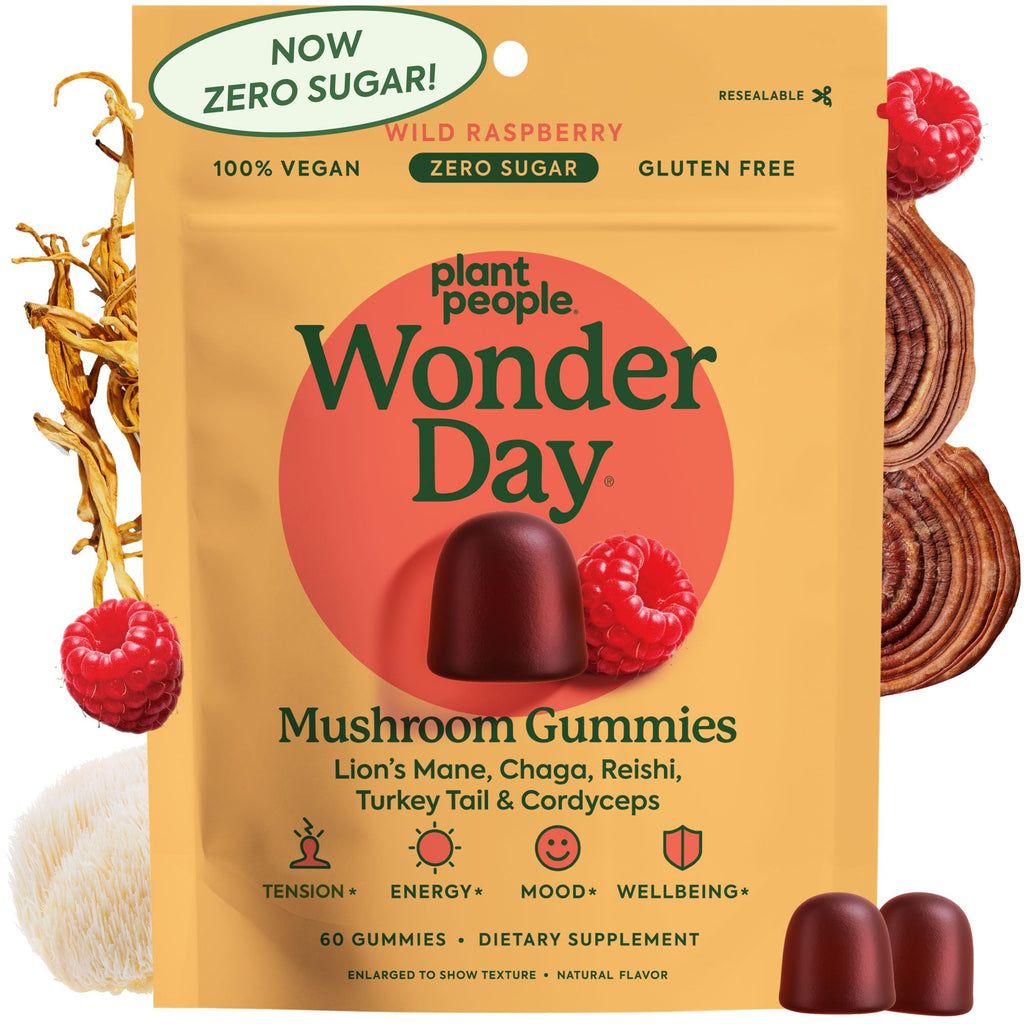 Plant People WonderDay mushroom gummies for energy