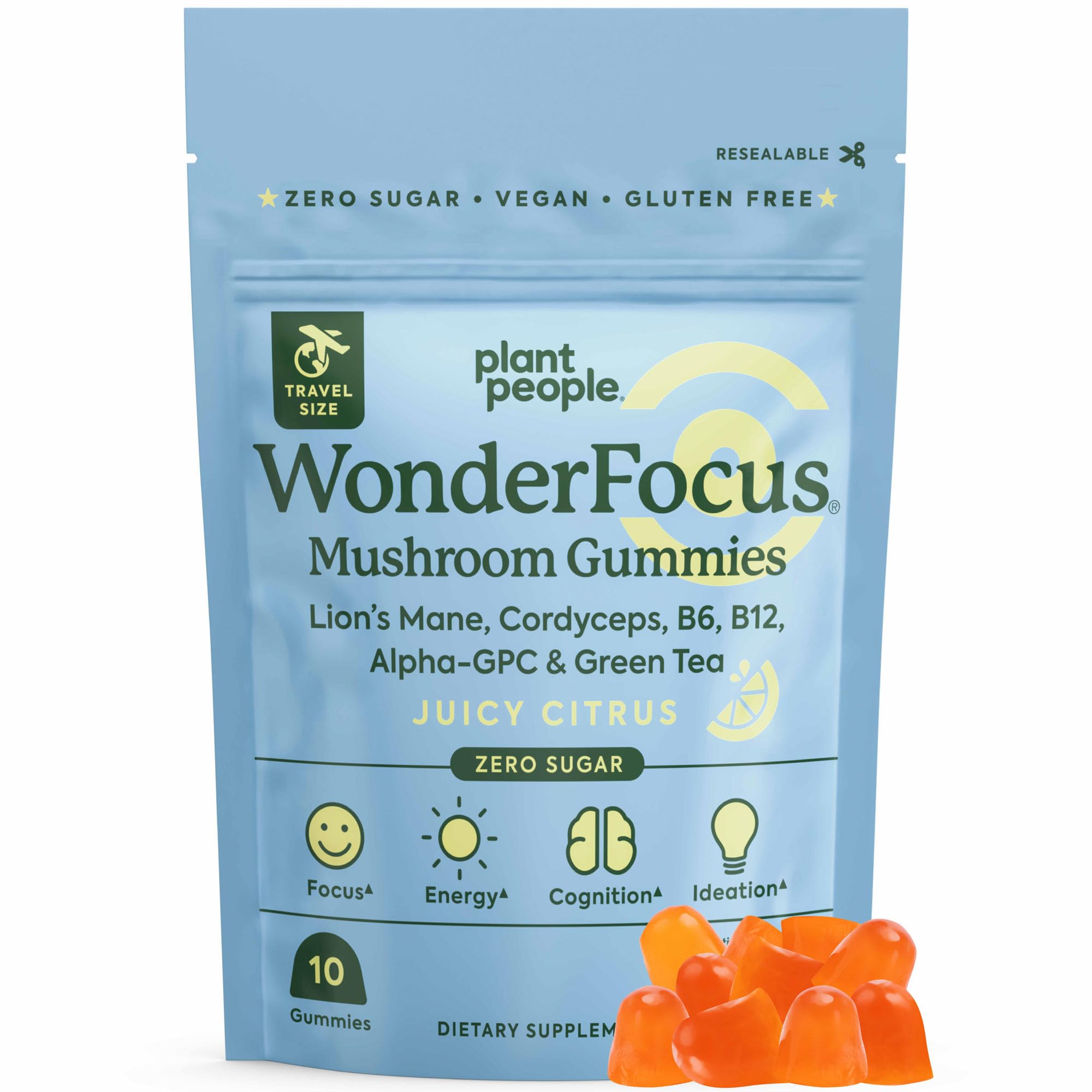 Plant People WonderFocus mushroom gummies