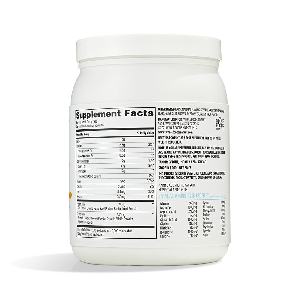 plant protein and greens blend