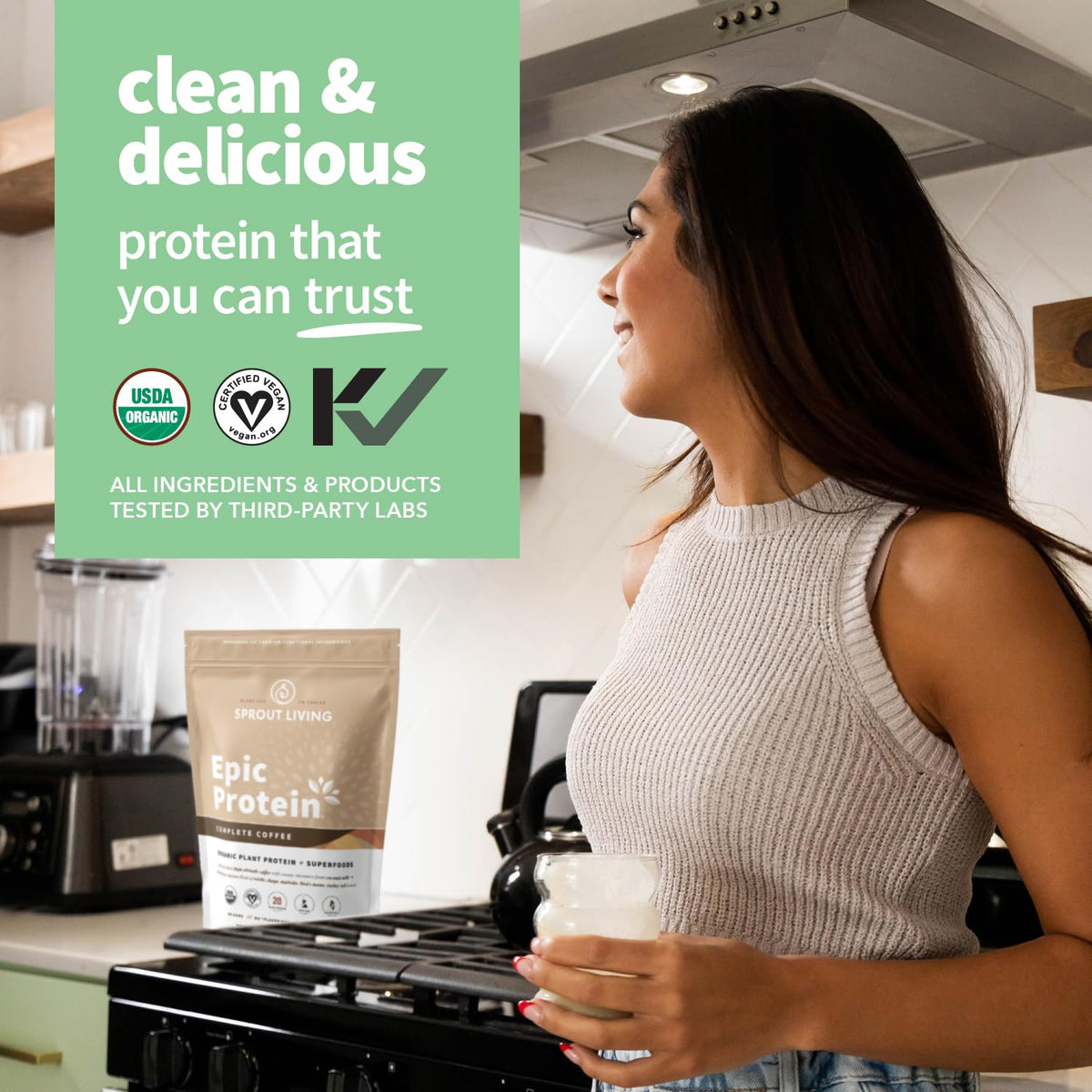 plant protein coffee blend for energy