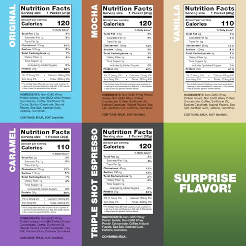 plant protein iced coffee packets