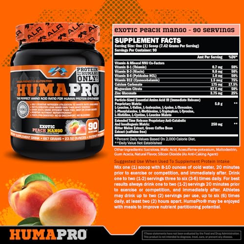 plant protein peach mango flavour