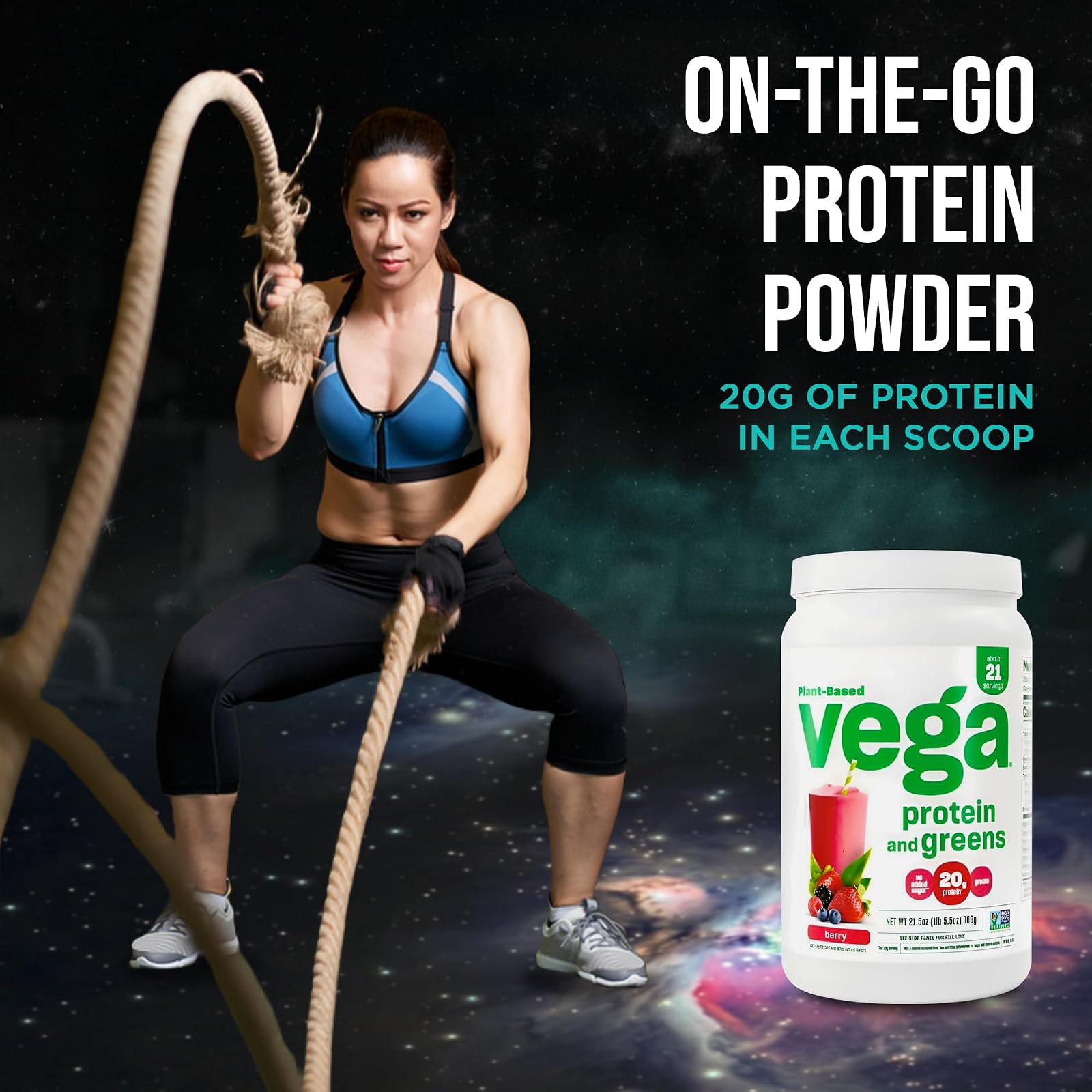 Plant protein with added nutrients
