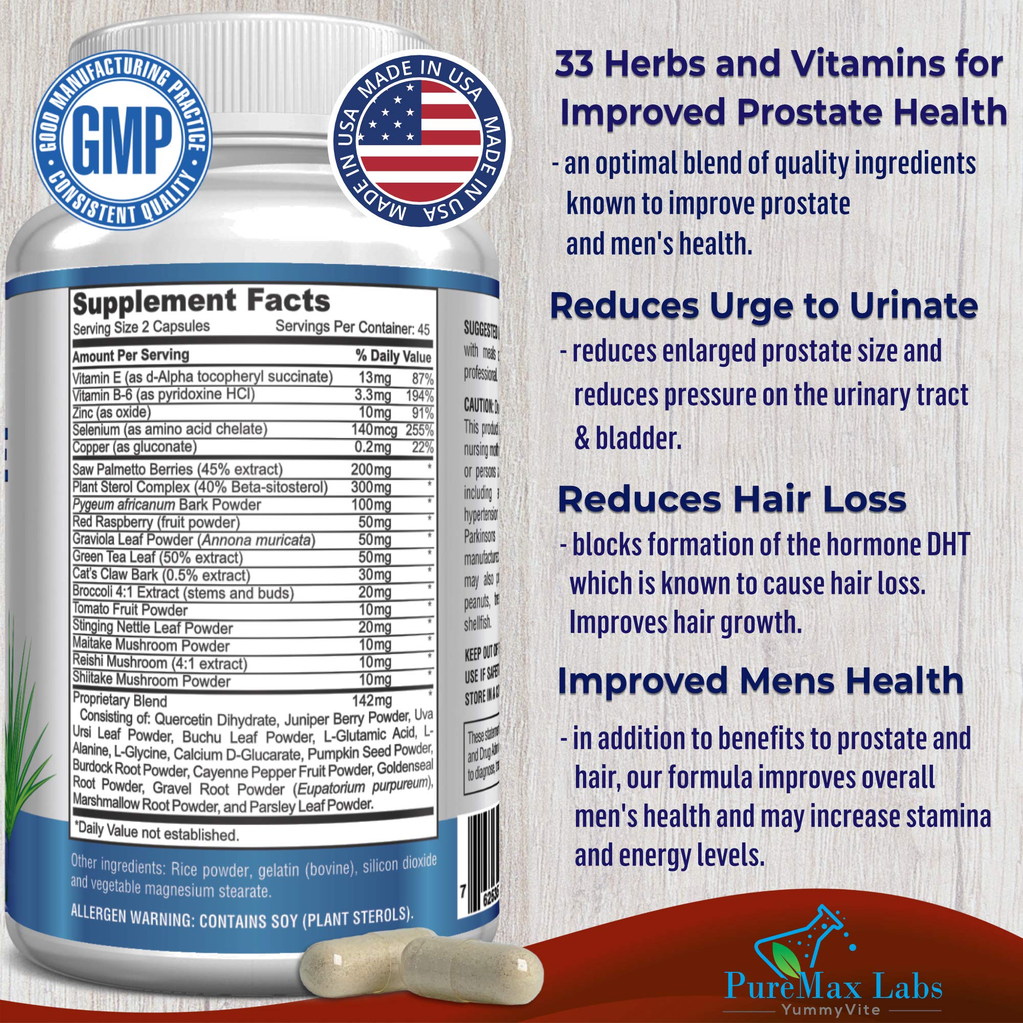 plant sterols and saw palmetto benefits