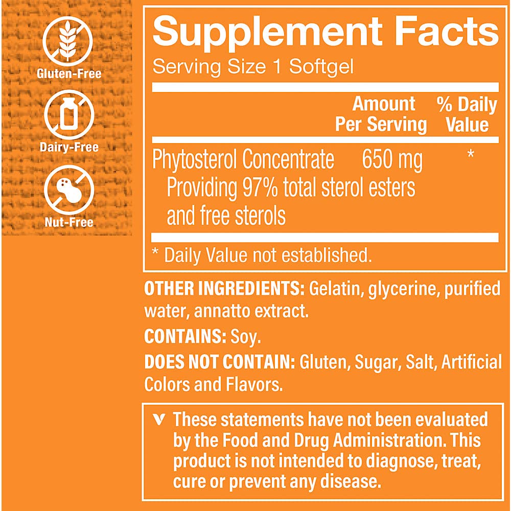 Plant sterols for cholesterol balance